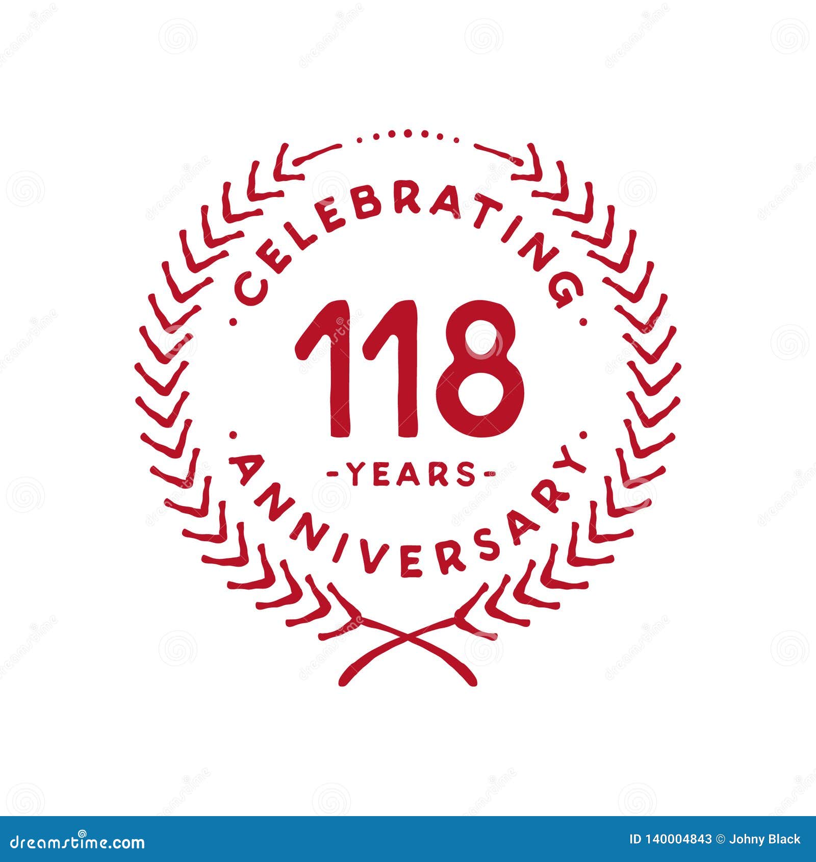 118 Years Design Template. 118th Vector and Illustration Stock Vector ...