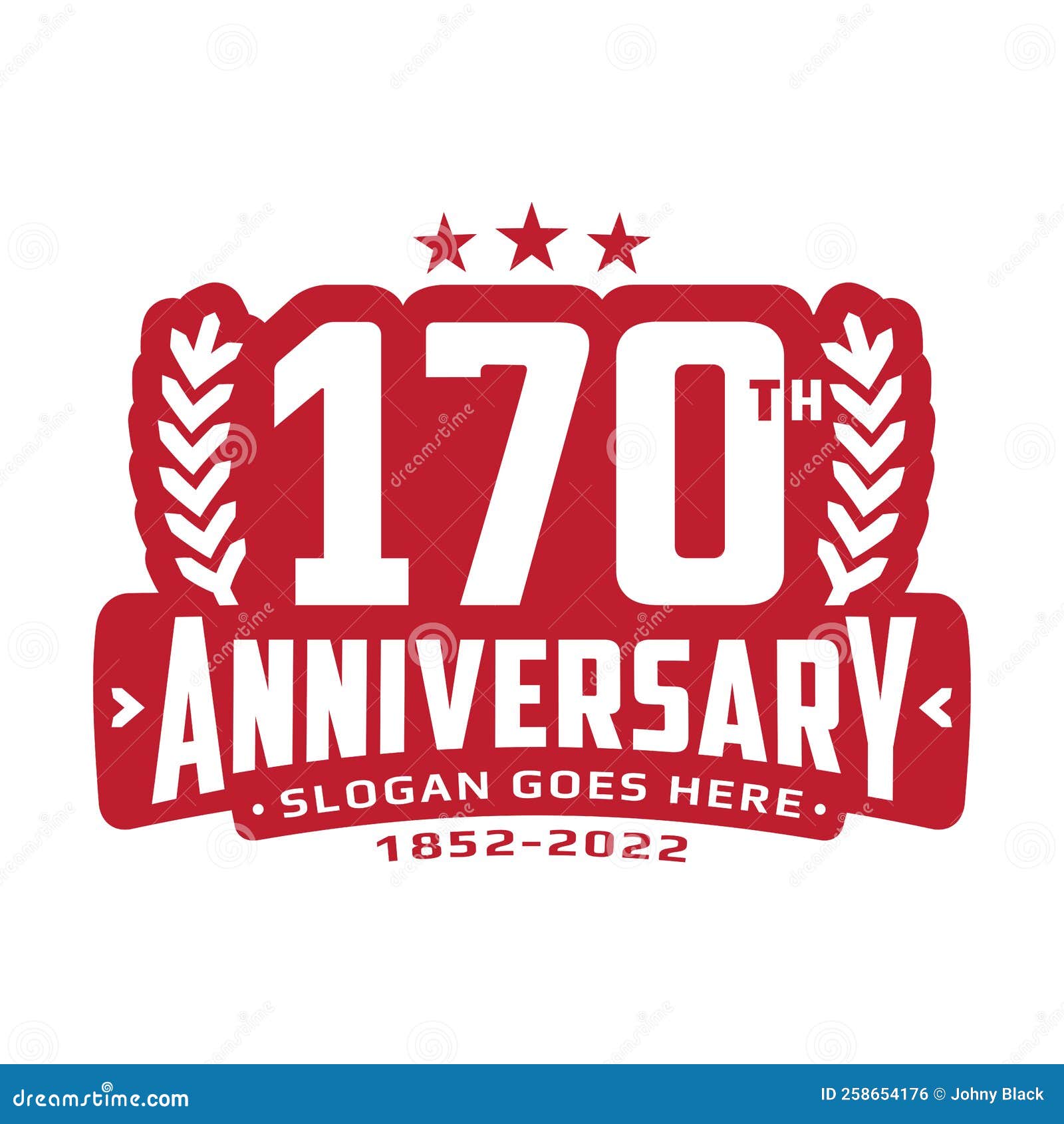 170 Years Anniversary Logo Design Template. 170th Anniversary ...