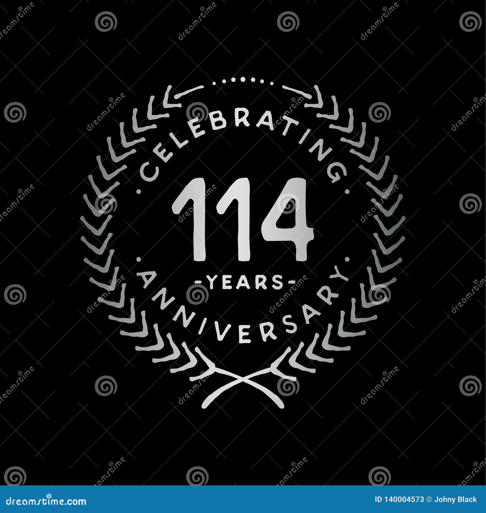 114 Years Design Template. 114th Vector and Illustration Stock Vector ...