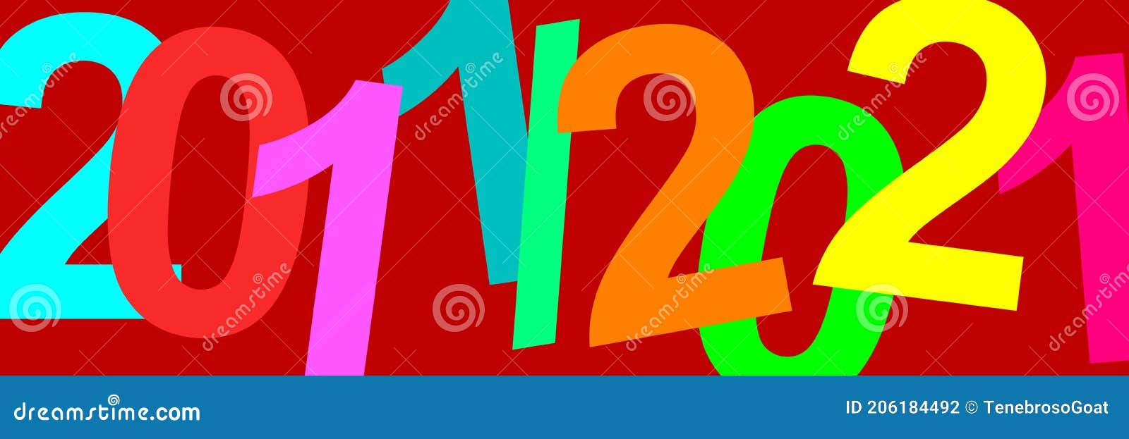 10 Years. a Time. Decade of the 20s of the 21st Century. Illustration ...