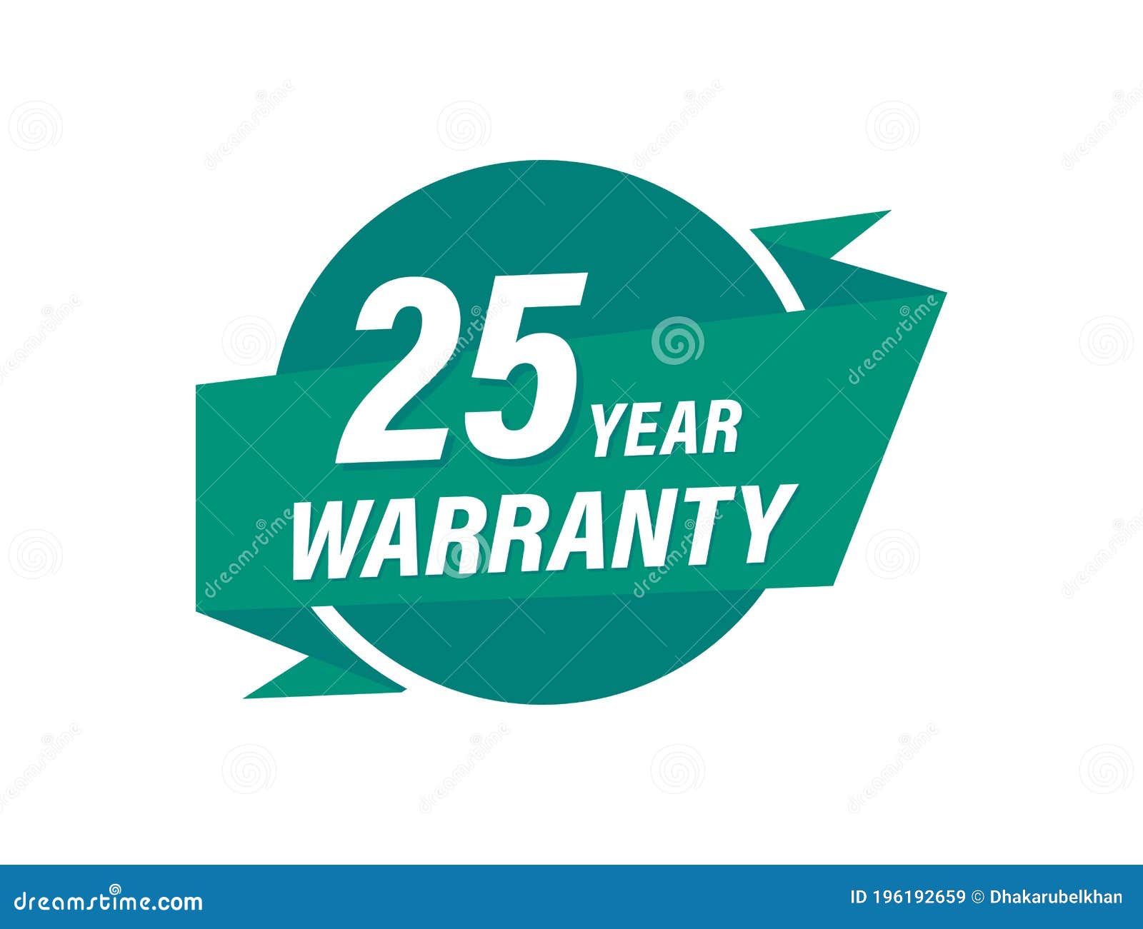 25 Years Warranty Badge Vector Images Stock Vector - Illustration of ...