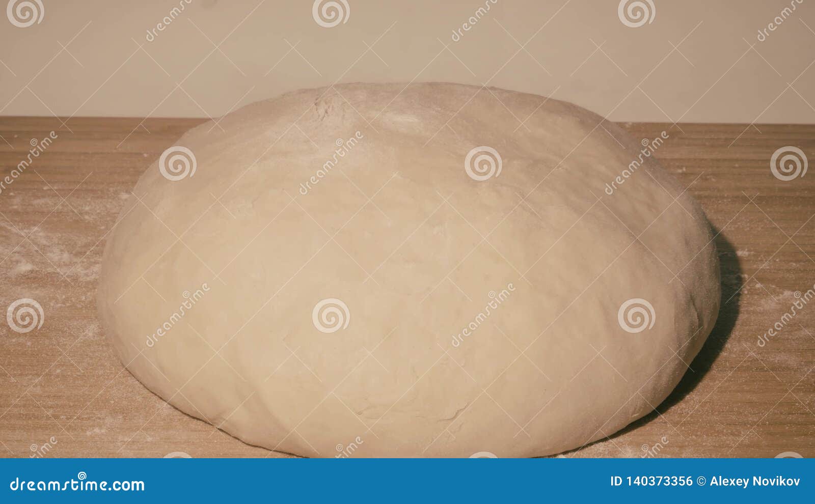 Yeast Dough Rising on the Table Stock Photo - Image of bakery, rising ...