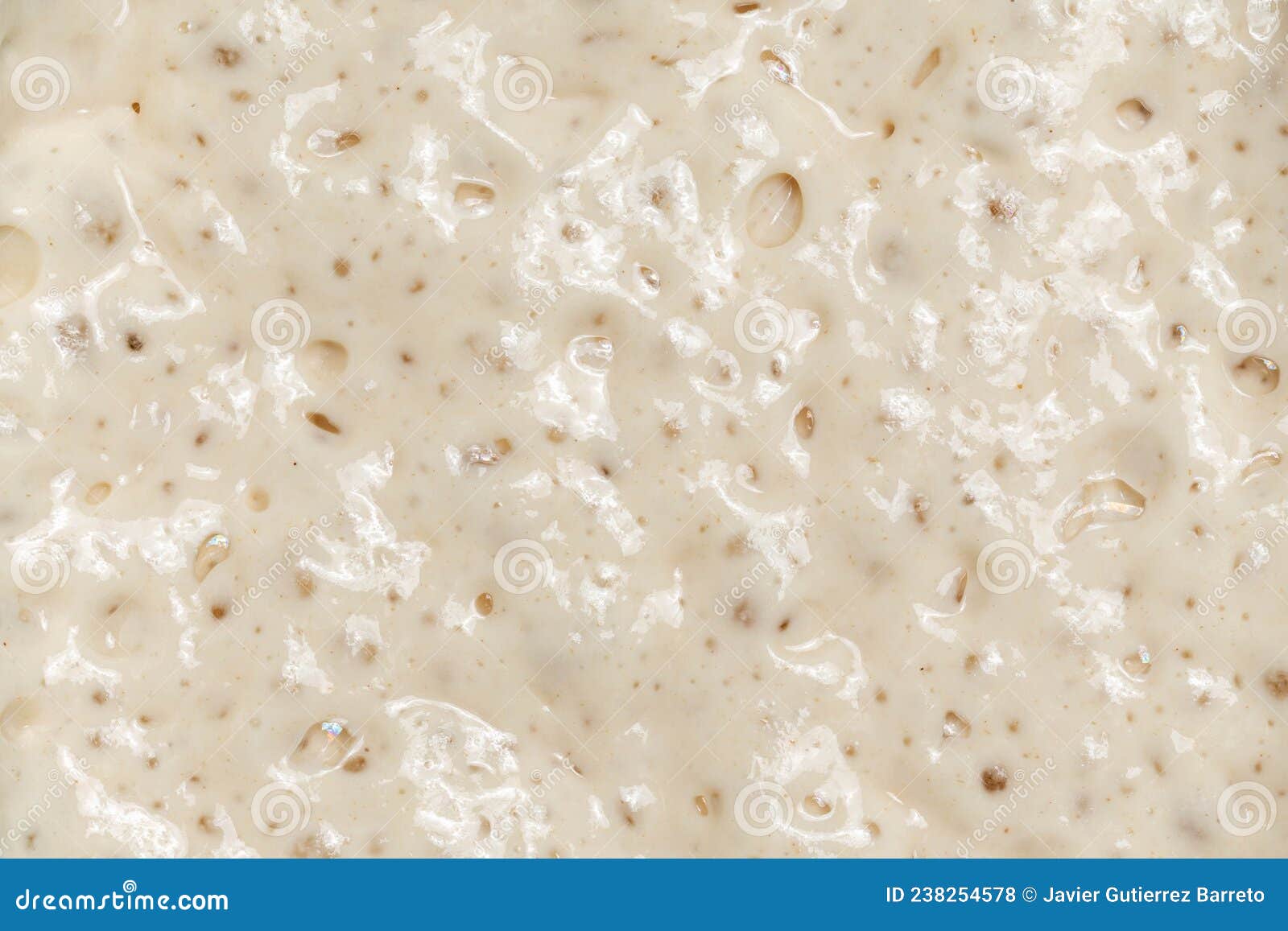 Yeast Working As a Bread-making Preferment Stock Photo - Image of ...