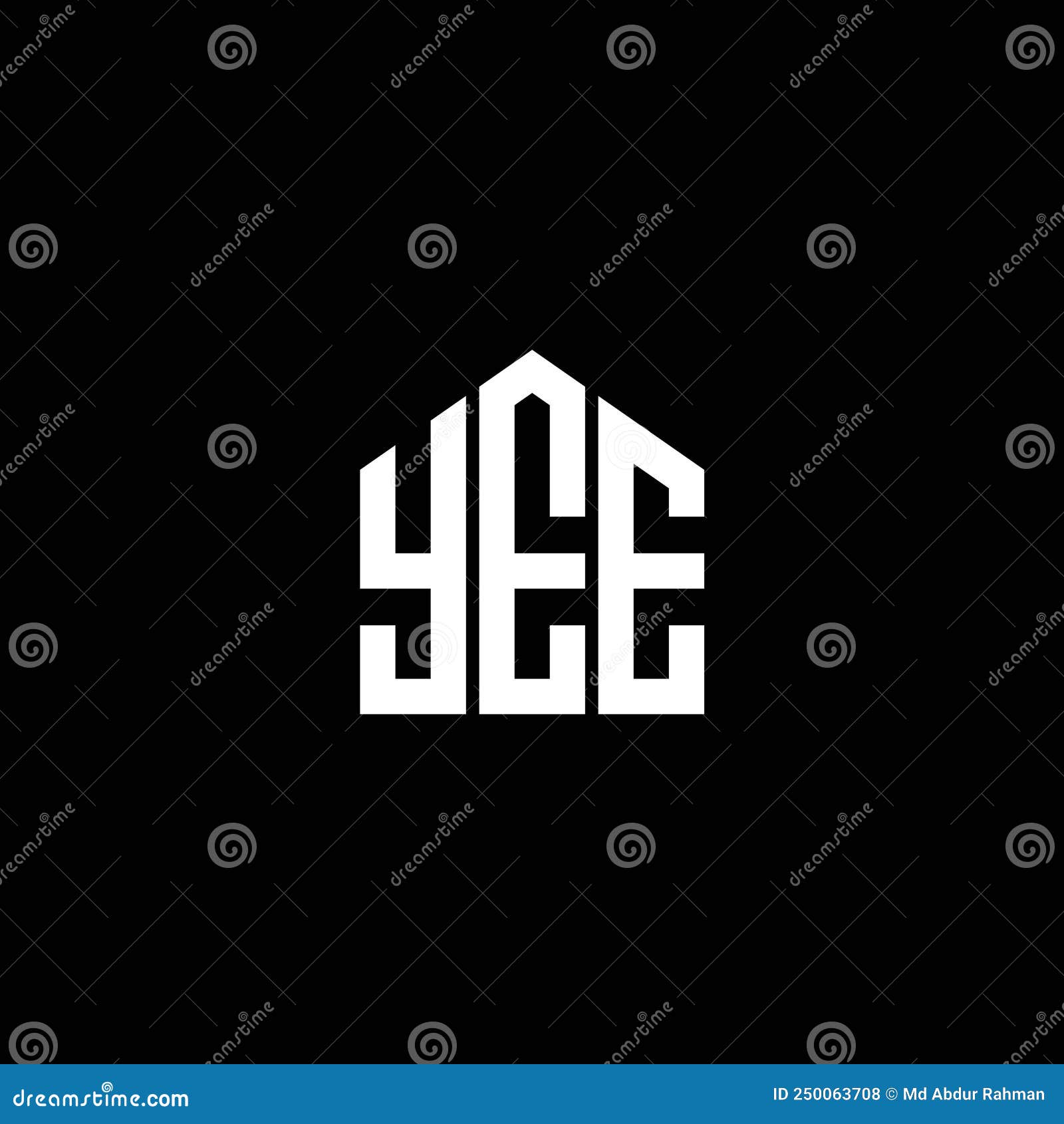 YEE Letter Logo Design On BLACK Background. YEE Creative Initials ...