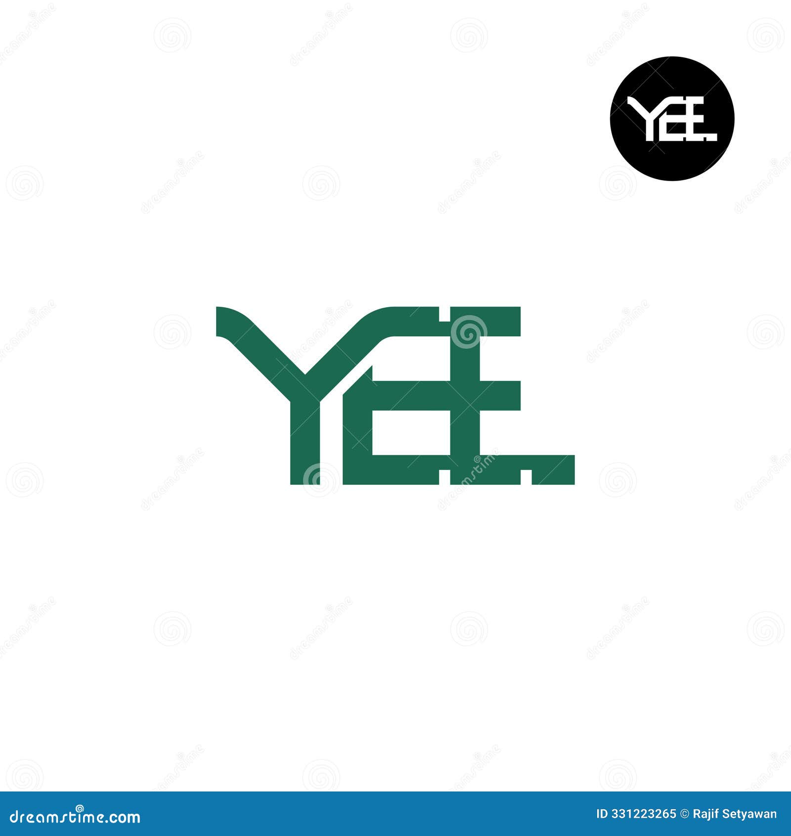 YEL Logo Letter Monogram Design Stock Vector - Illustration of design ...