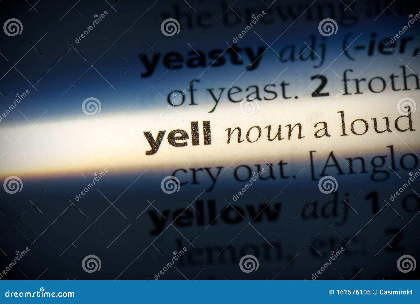 Yell stock image. Image of highlight, writing, learn - 161576105