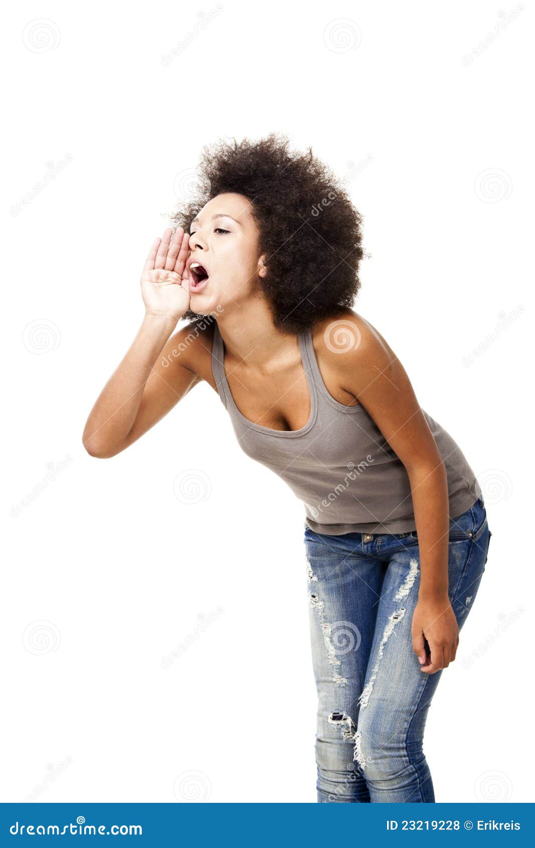 Yelling stock photo. Image of female, adult, people, lifestyle - 23219228