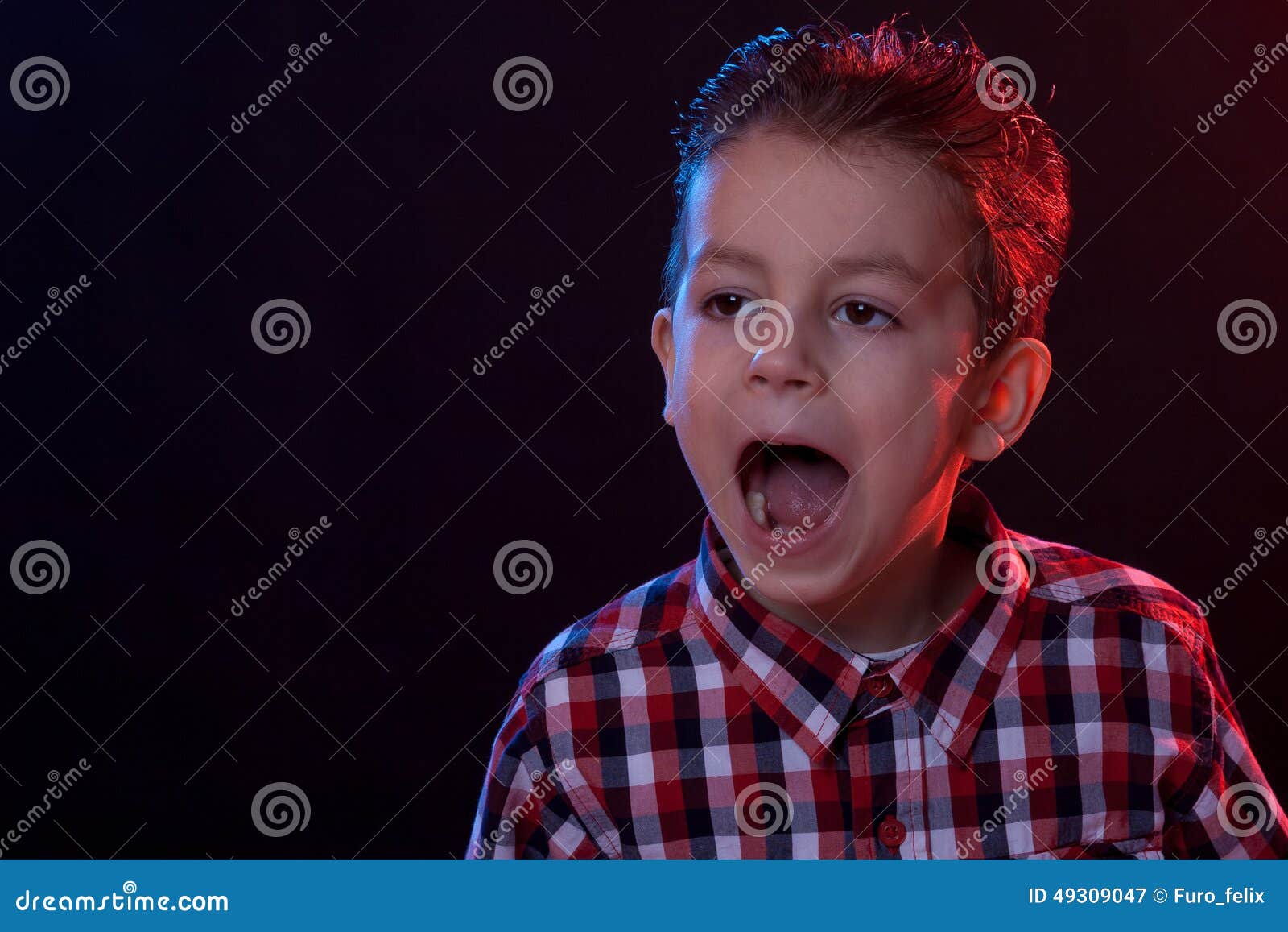 Yelling boy stock image. Image of person, child, attitude - 49309047
