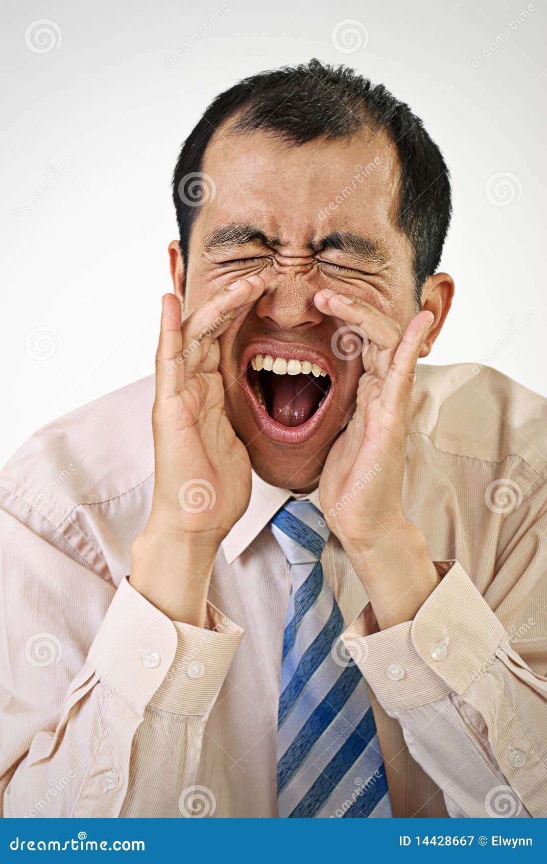Yelling Business Man Royalty Free Stock Photography - Image: 14428667