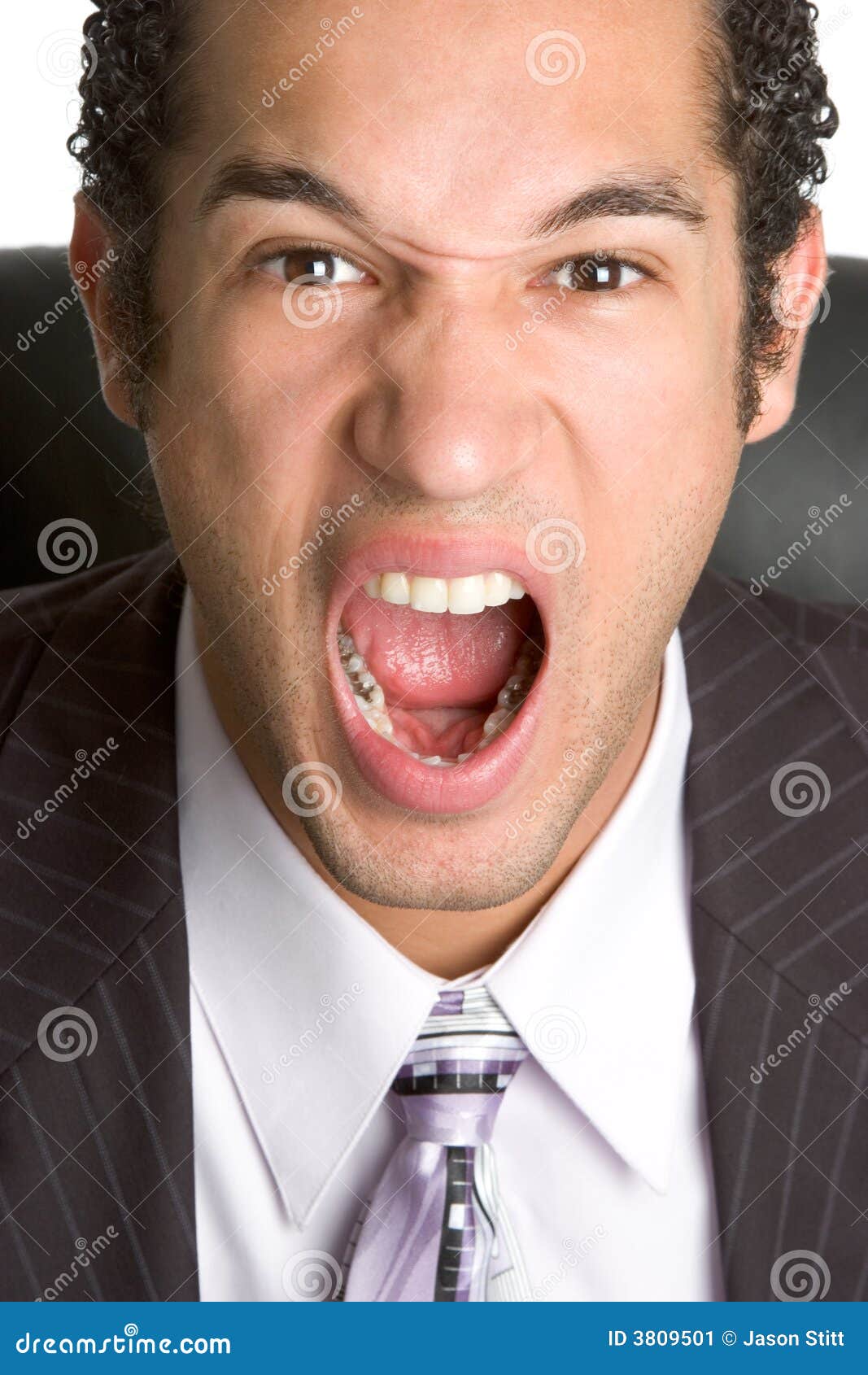 Yelling Business Man stock image. Image of yell, person - 3809501