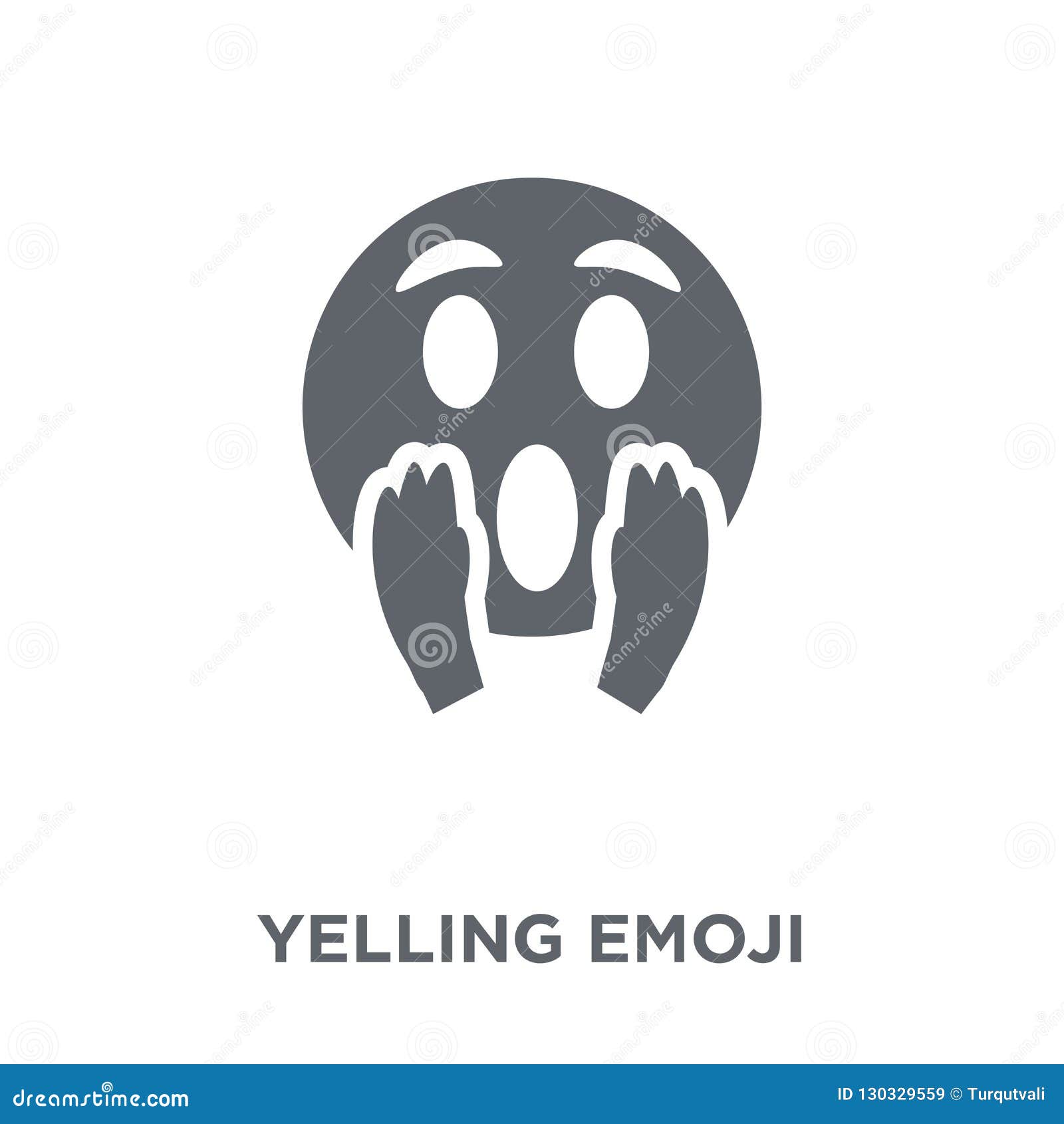 Yelling Emoji Icon from Emoji Collection. Stock Vector - Illustration ...