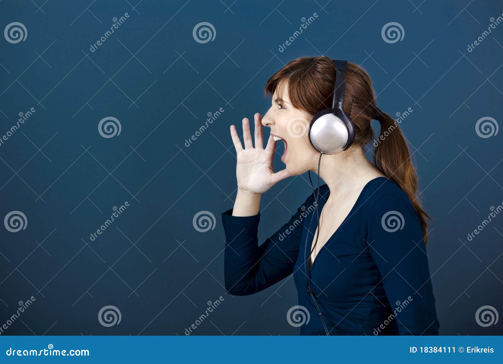 Yelling loud stock image. Image of beautiful, people - 18384111