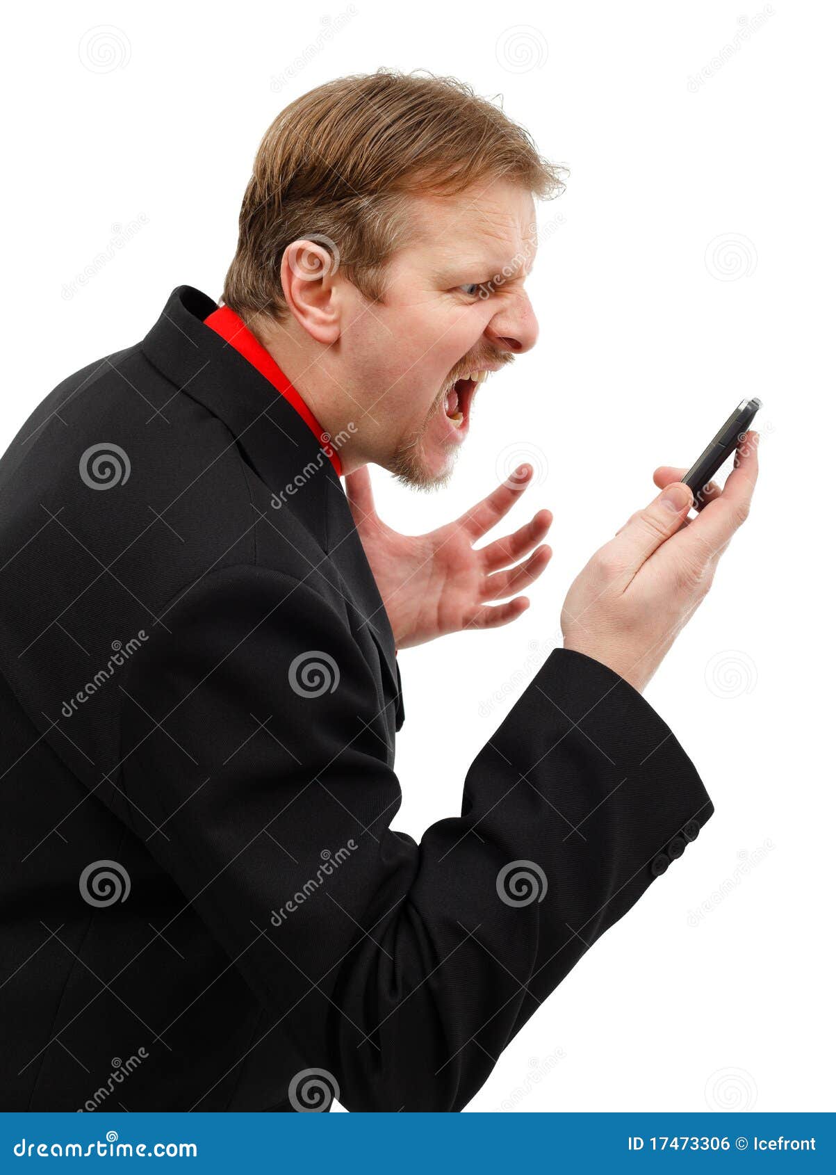 Yelling on phone stock photo. Image of phone, angry, boss - 17473306