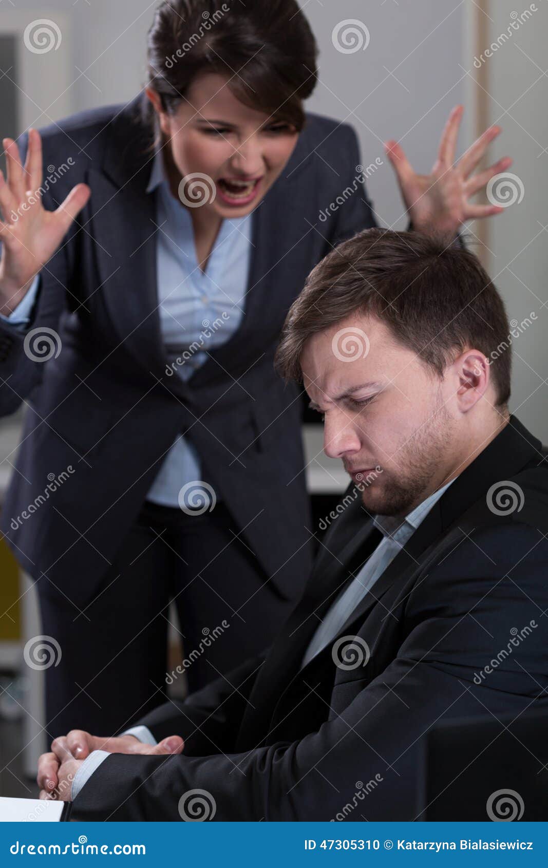 Yelling at worker stock photo. Image of corporation, businessman - 47305310