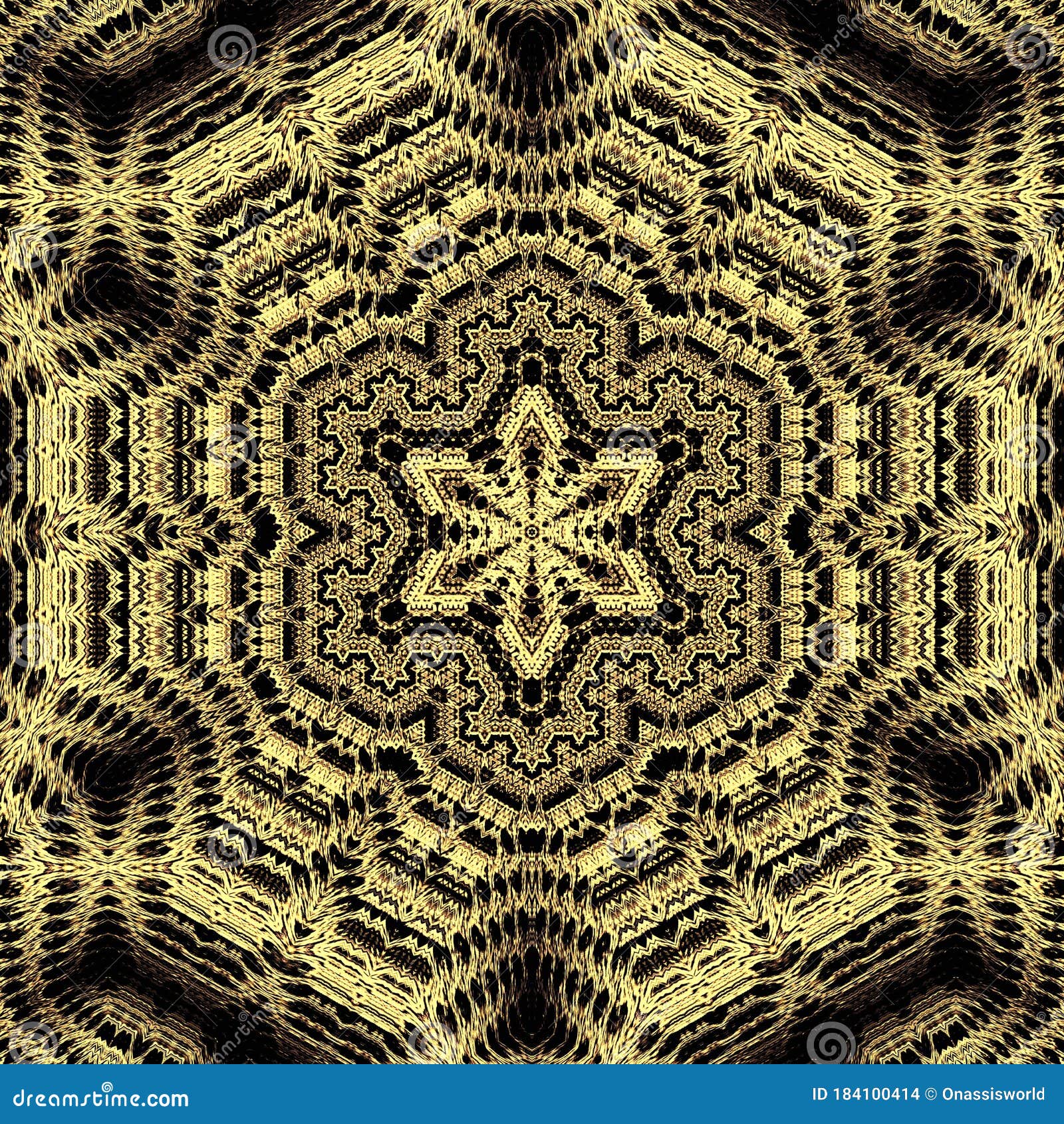 Yello Gold Complex Abstract Background Stock Illustration ...