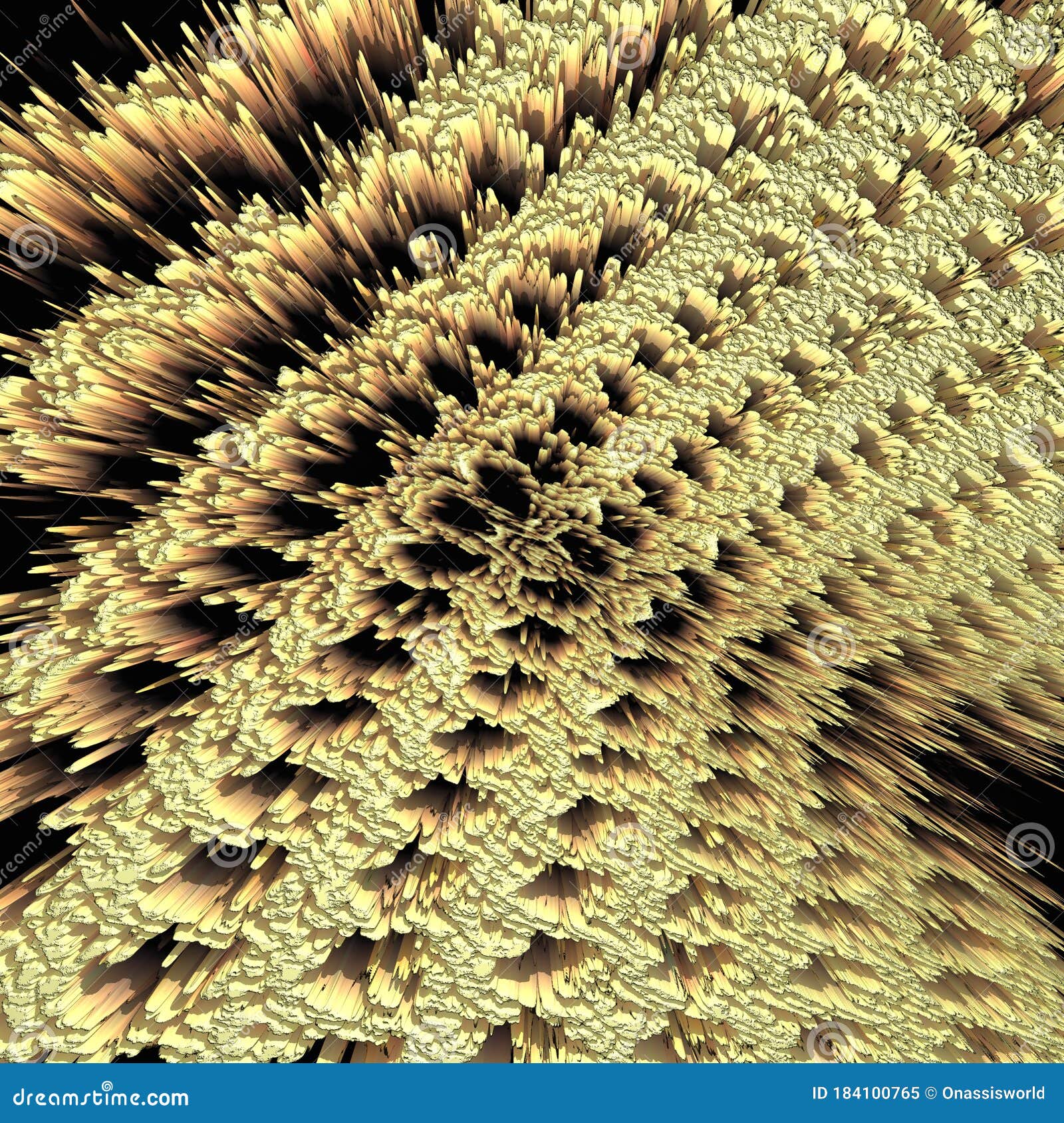 Yello Gold Complex Abstract Background Stock Illustration ...