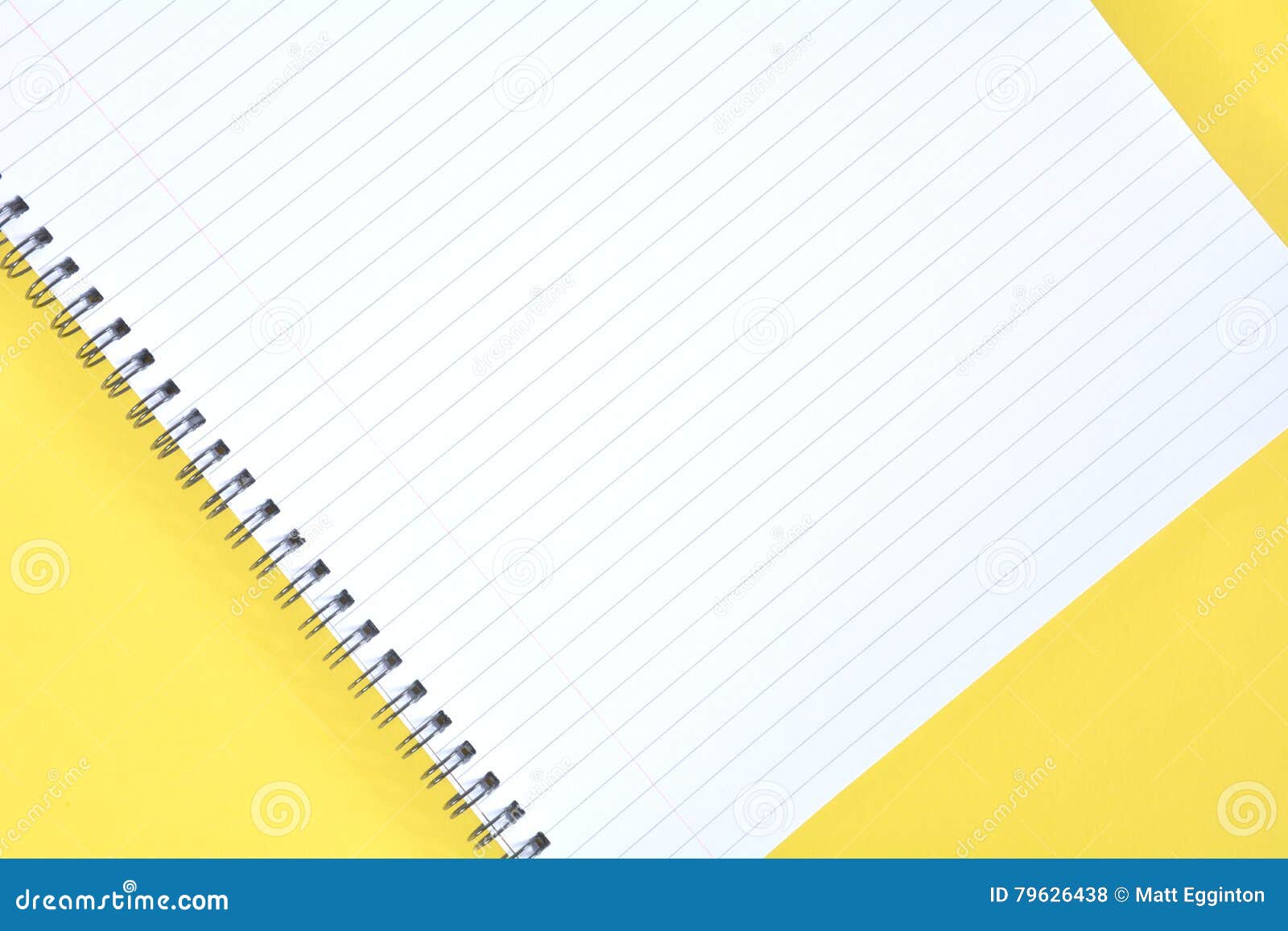 Yello notepad stock photo. Image of notebook, business - 79626438