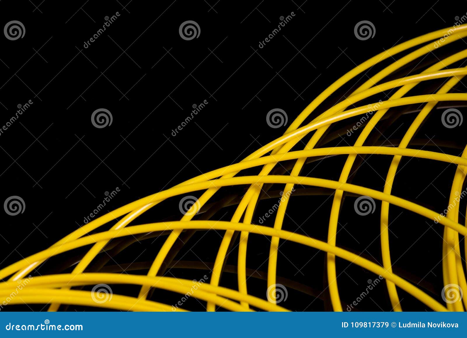 Yellow ABS Plastic for 3D Printer Stock Image - Image of base, print ...