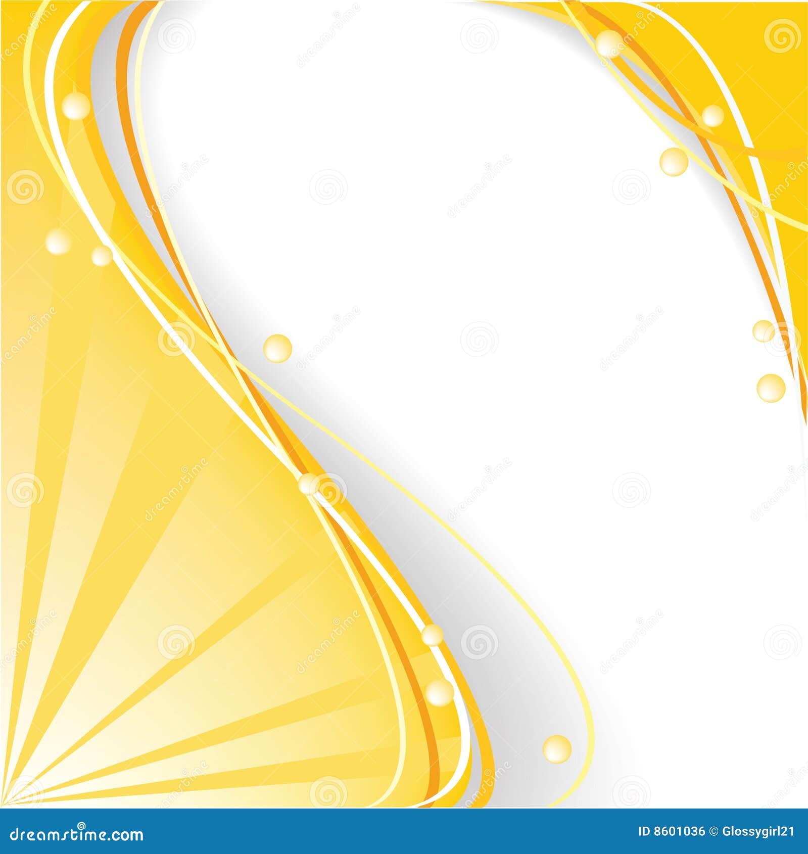 Yellow abstract background stock vector. Illustration of round - 8601036