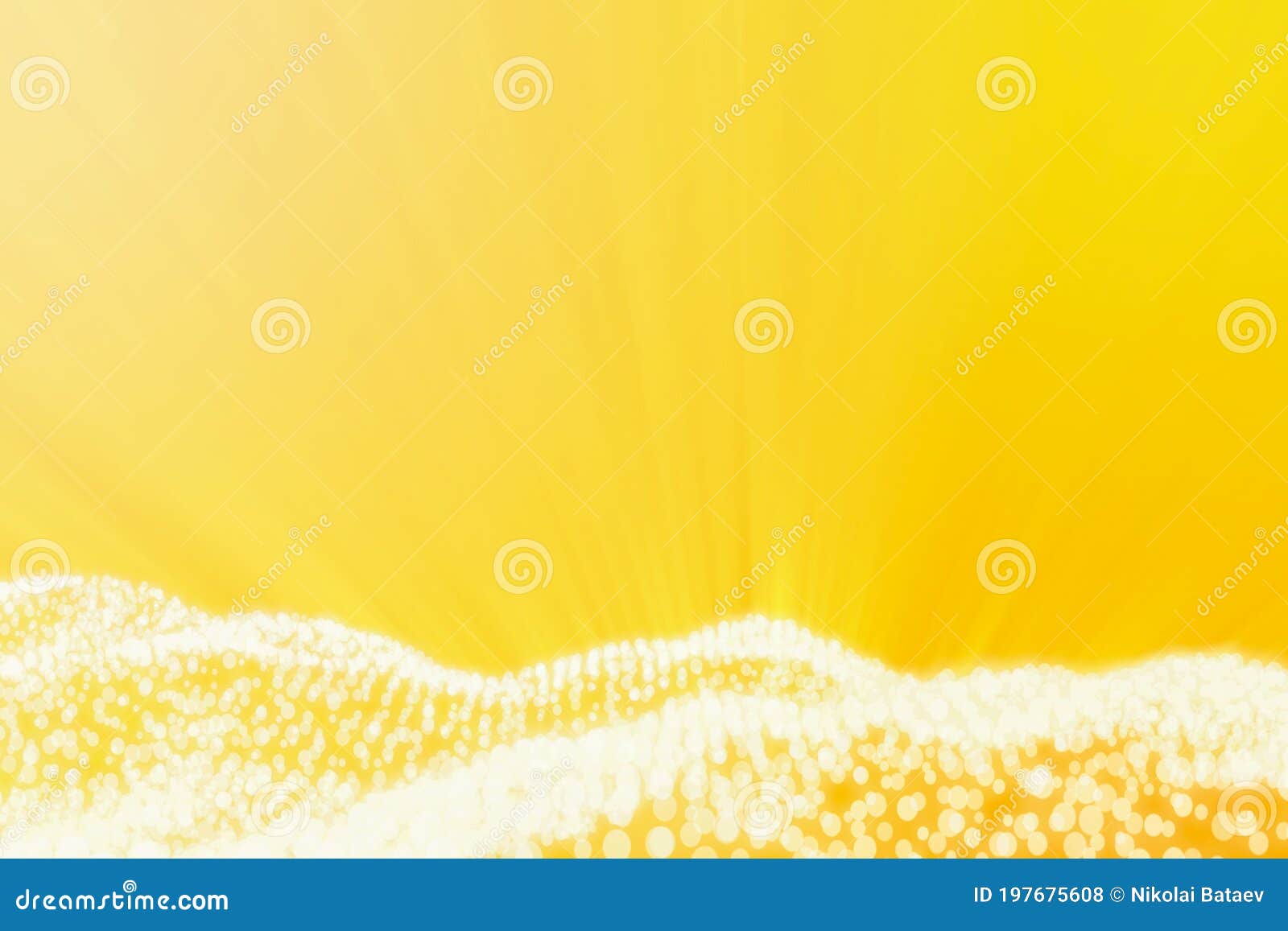 Yellow Abstract Background with Digital Wave and Blank Space Stock ...