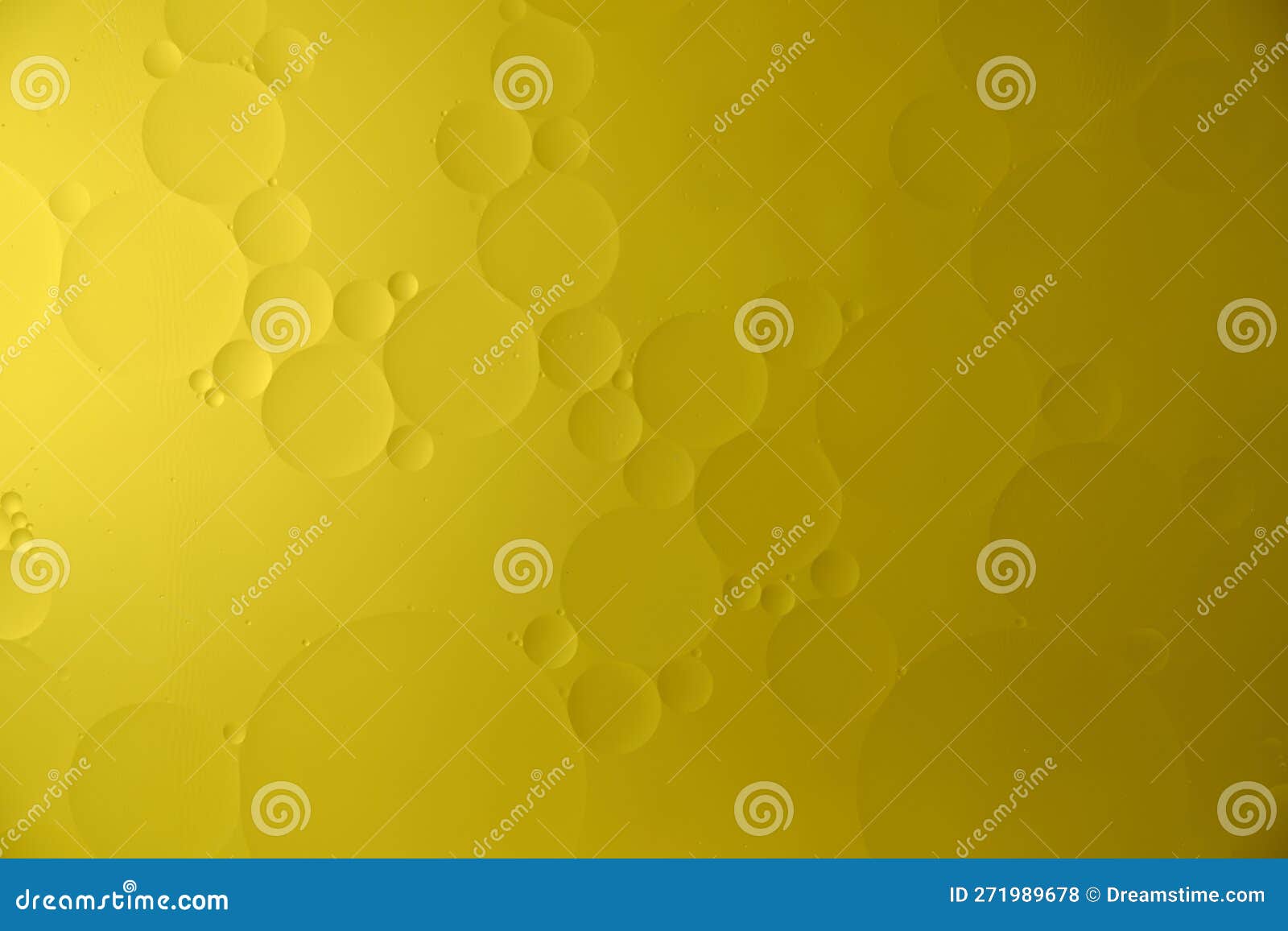 Yellow Abstract Background with Oil Circles, Streaks and Gradient Stock ...