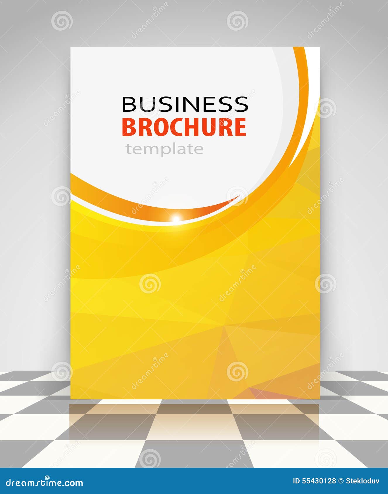 Yellow Abstract Business Background Stock Vector - Illustration of ...