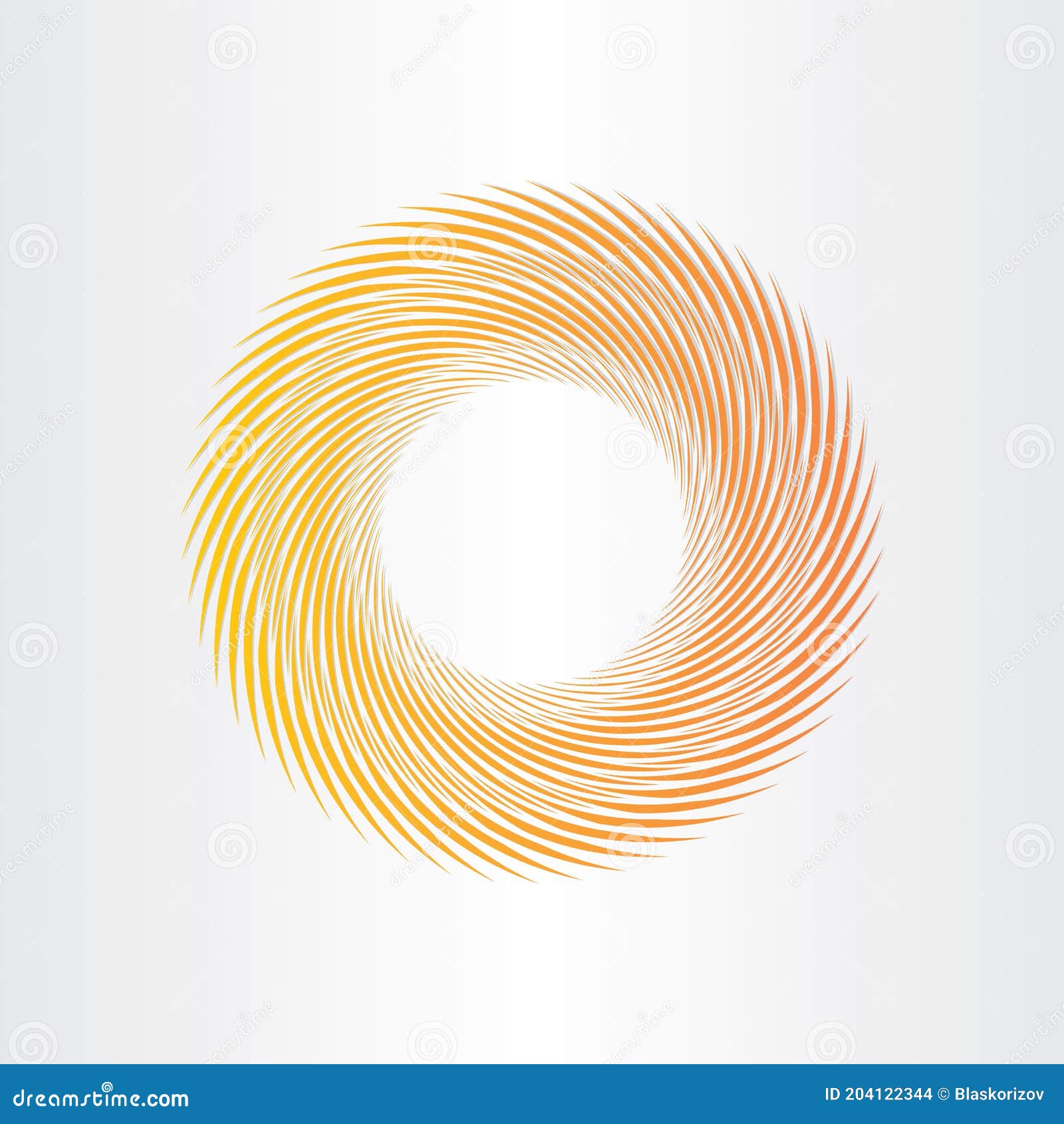 Yellow Abstract Circle Background Stock Vector - Illustration of ...