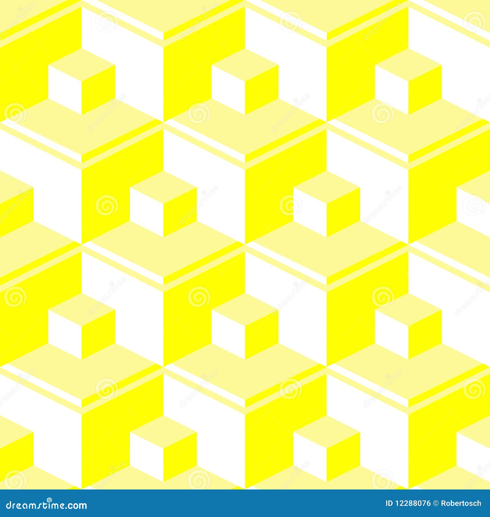 Yellow abstract cubes stock vector. Illustration of colorful - 12288076