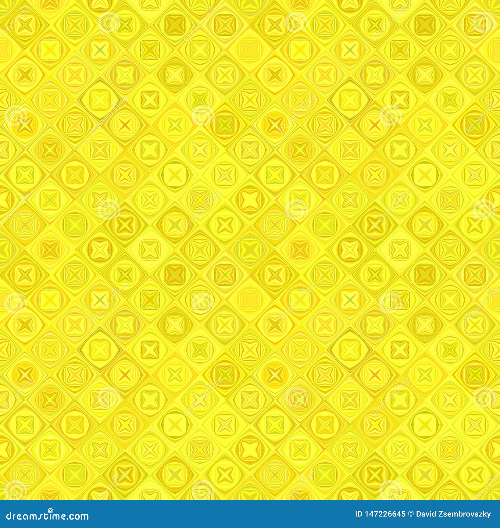 Yellow Abstract Diagonal Shape Pattern - Vector Mosaic Tile Background ...