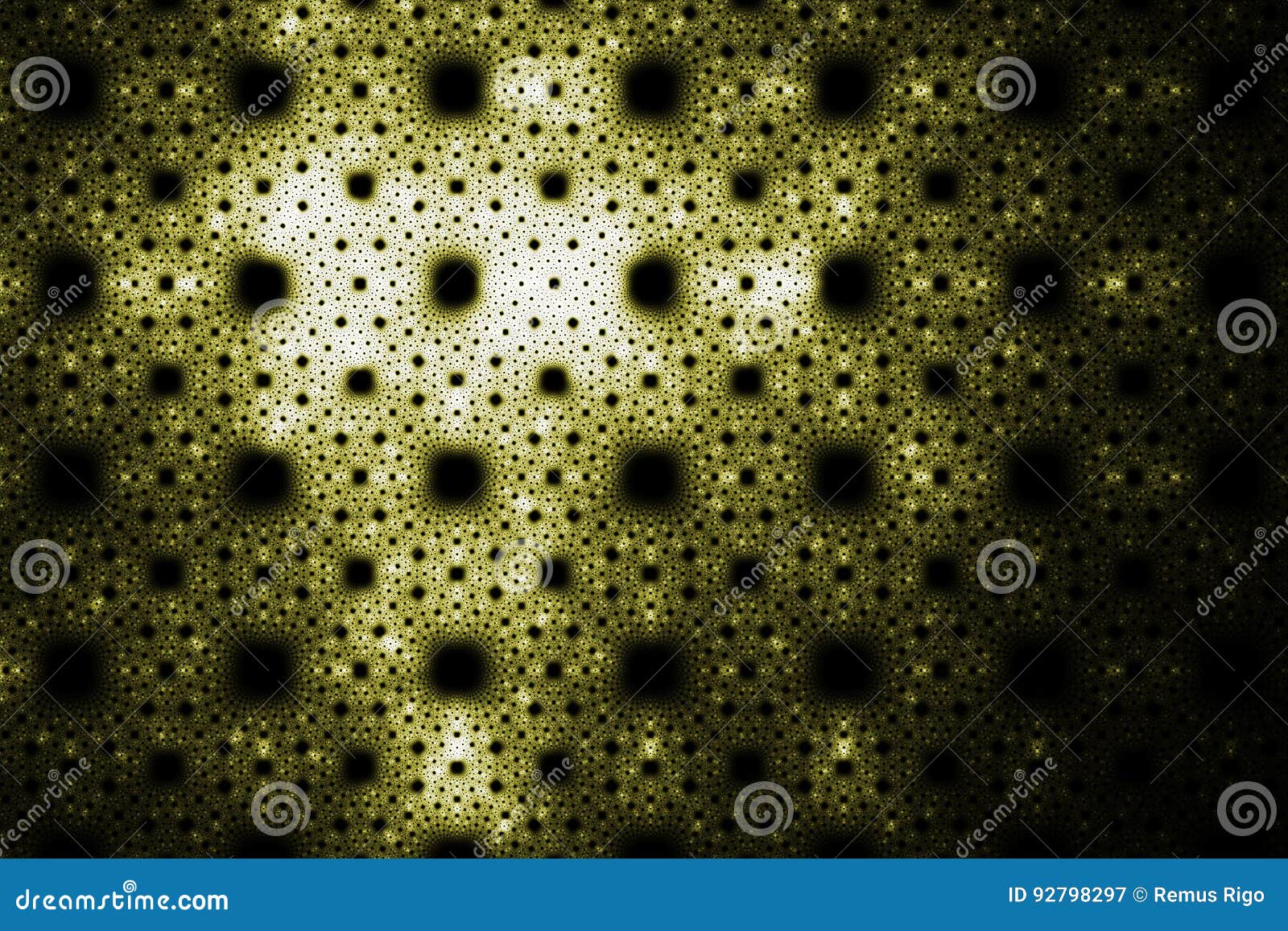 Yellow Abstract Fractal Design Stock Illustration - Illustration of ...