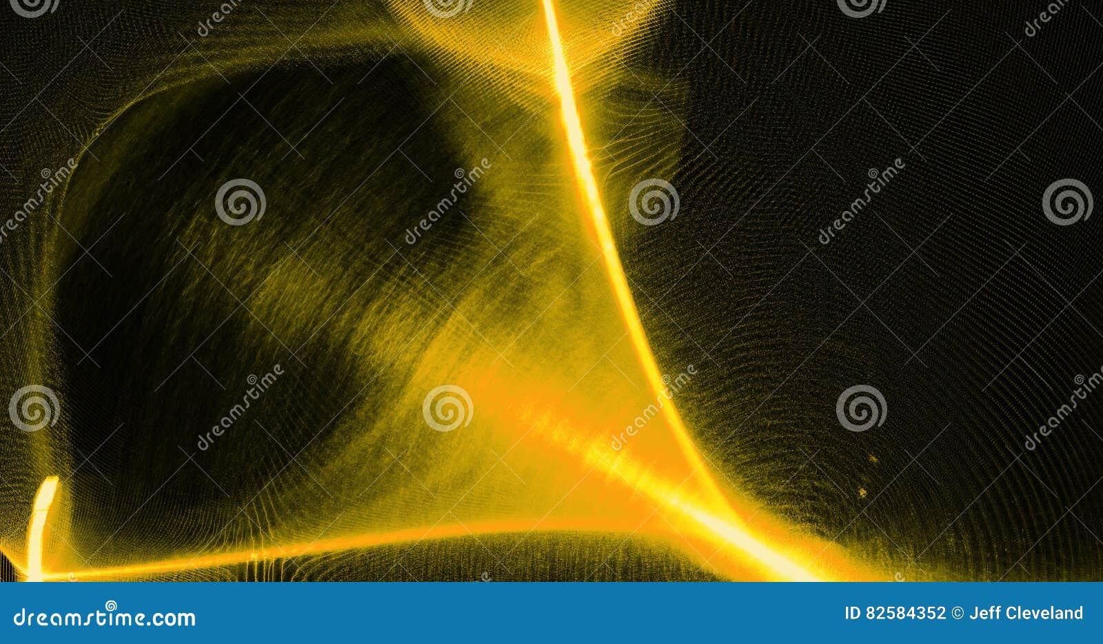 Yellow Abstract Lines Curves Particles Background Stock Photo - Image ...