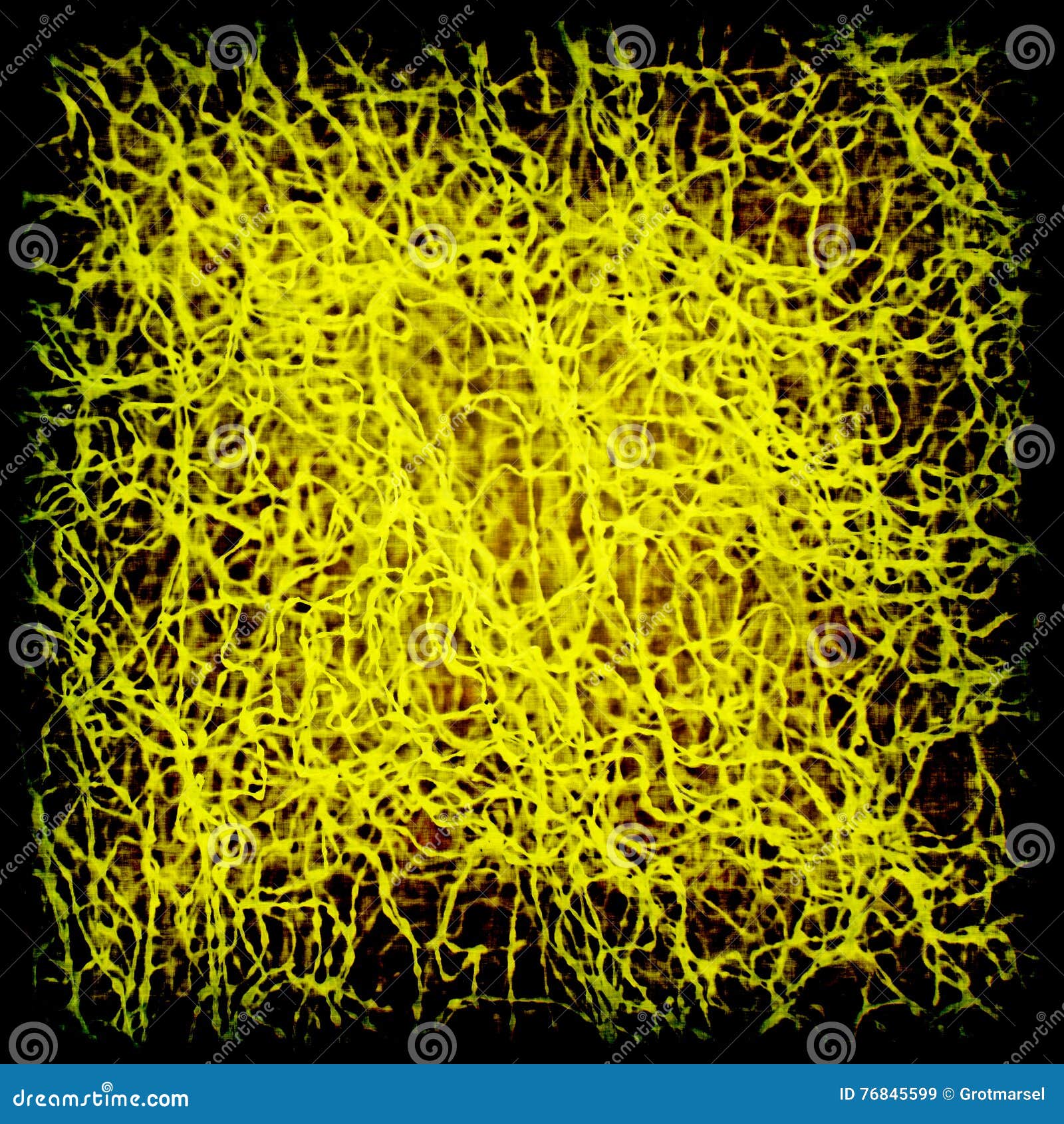 Yellow Abstract Mess-up Background. Stock Illustration - Illustration ...