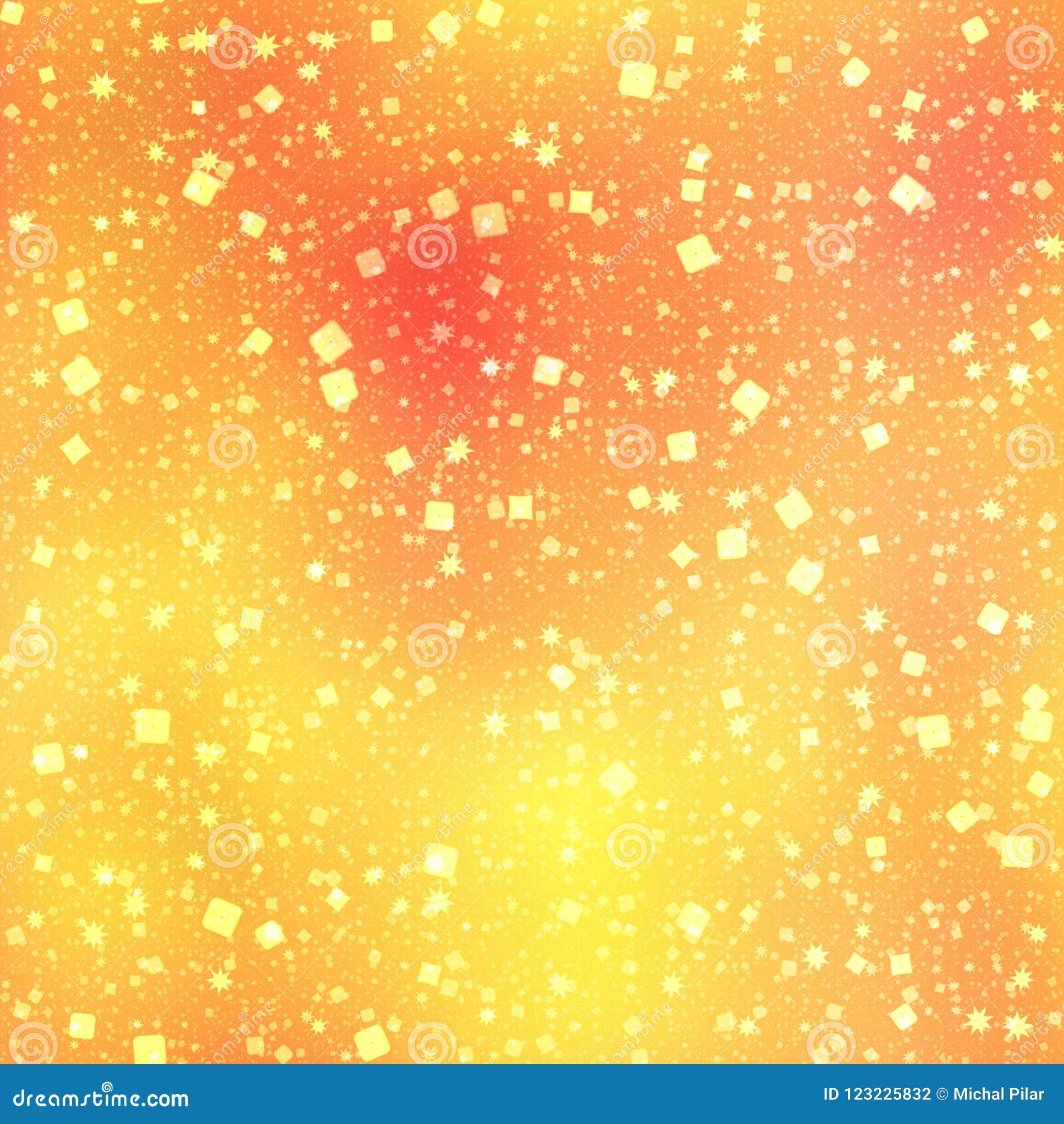 Yellow Abstract Pattern with Many Symbols, Orange and Yellow Background ...