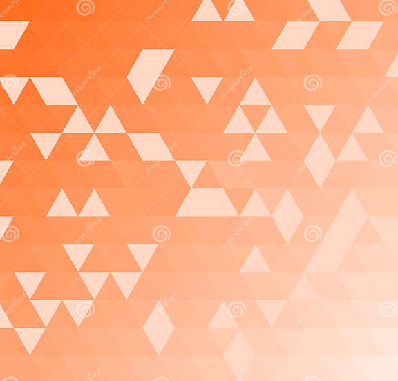 Yellow Abstract Pattern - Triangle and Square Pattern in Yellow and Orange Colors Stock Vector ...