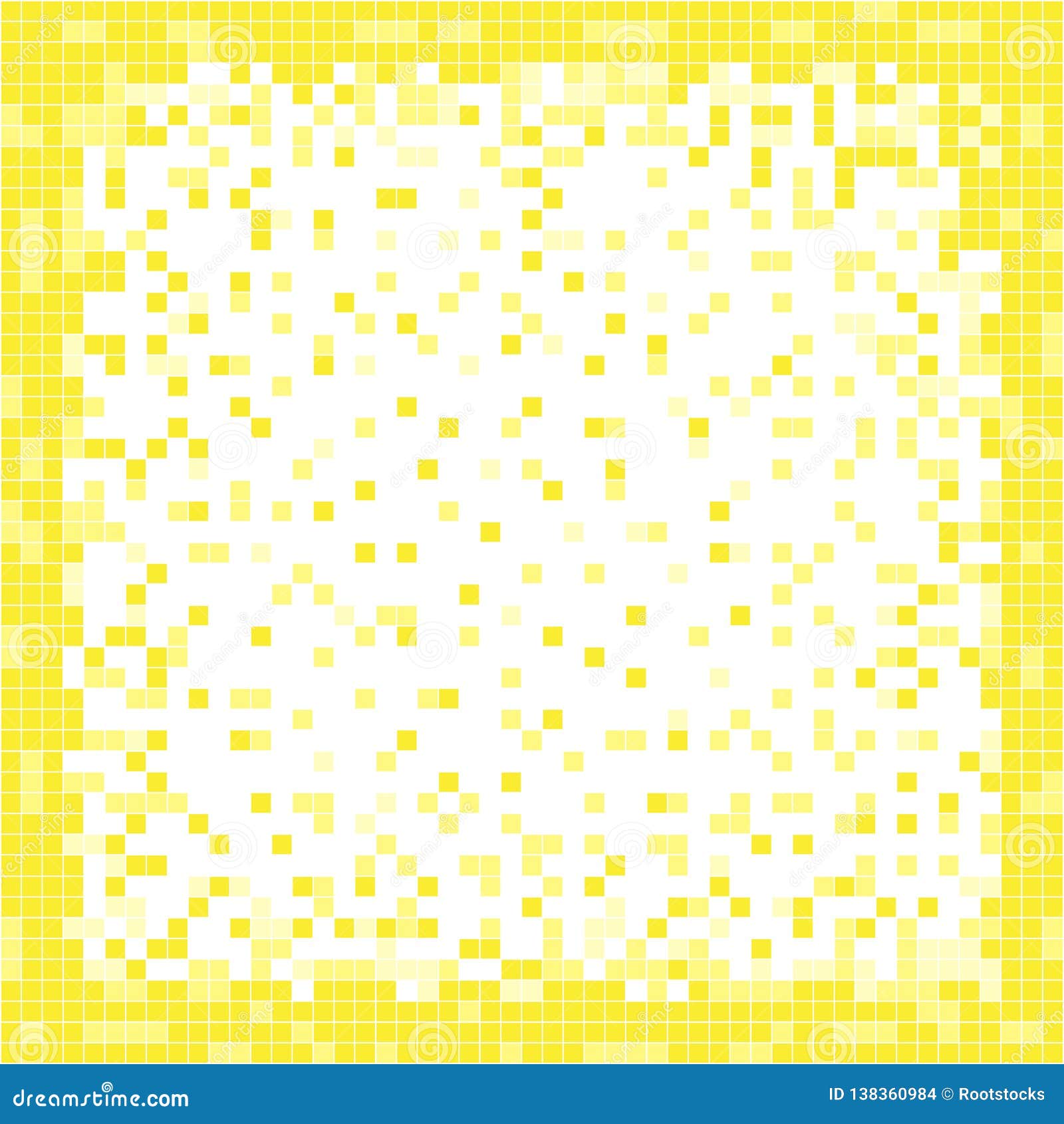 Yellow Abstract Pixel Background. Pixel Art Stock Illustration ...