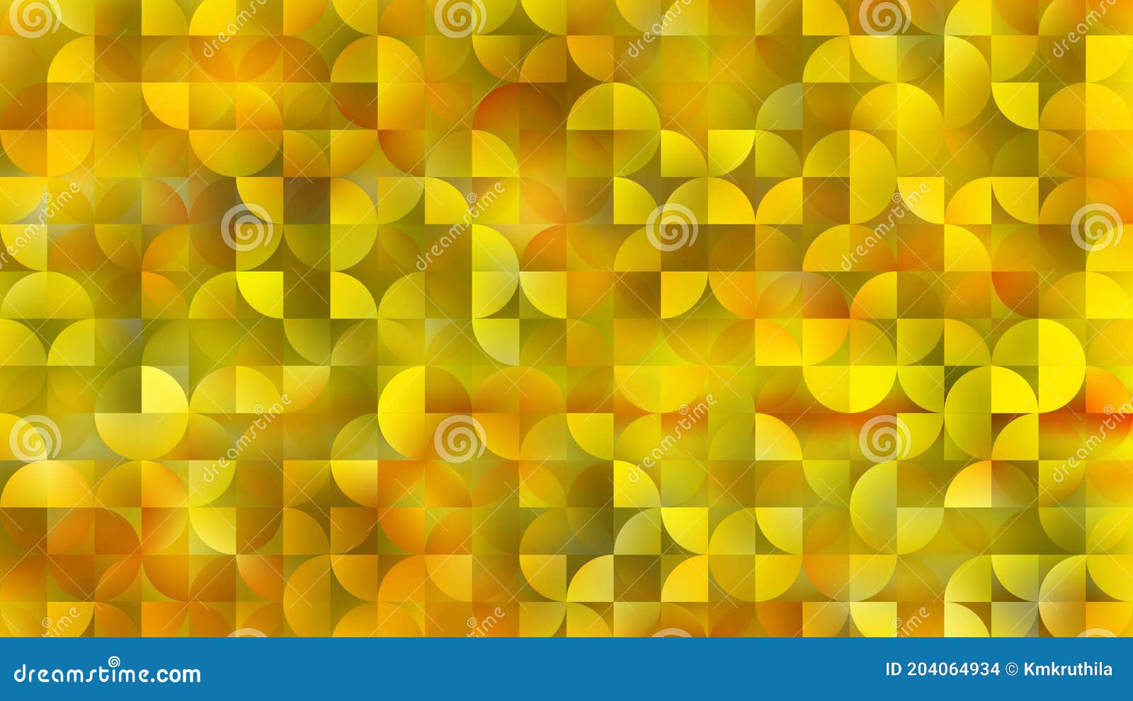 Yellow Abstract Quarter Circles Background Vector Image Stock ...