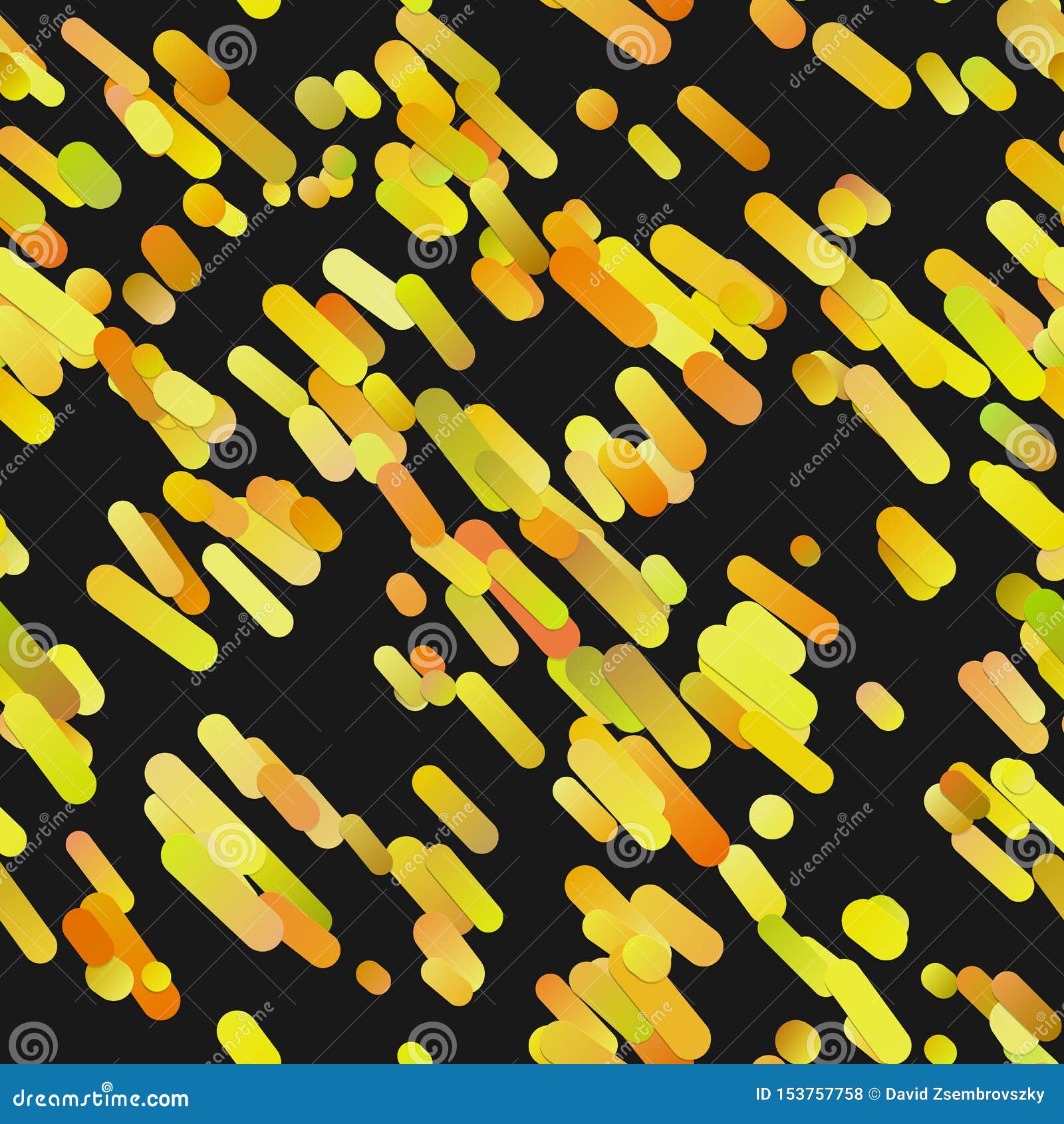 Yellow Abstract Repeating Diagonal Gradient Rounded Stripe Background Pattern Stock Vector ...