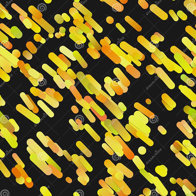 Yellow Abstract Repeating Diagonal Gradient Rounded Stripe Background Pattern Stock Vector ...