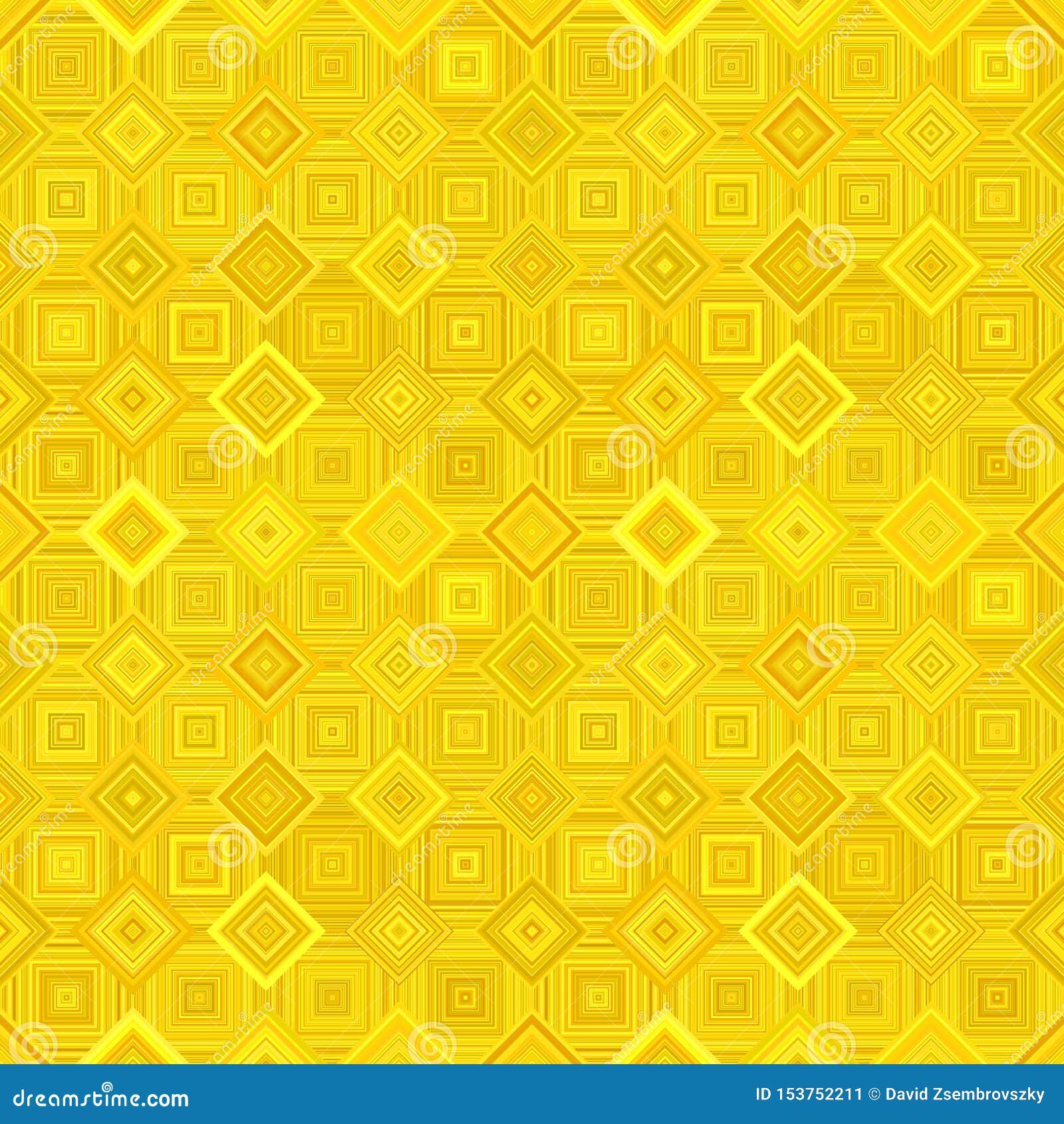 Yellow Abstract Seamless Diagonal Square Pattern - Vector Background ...