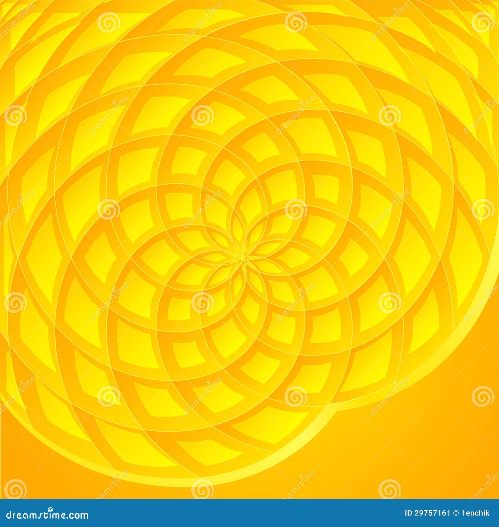 Yellow Abstract Sunflower Vector Background Stock Vector - Illustration ...