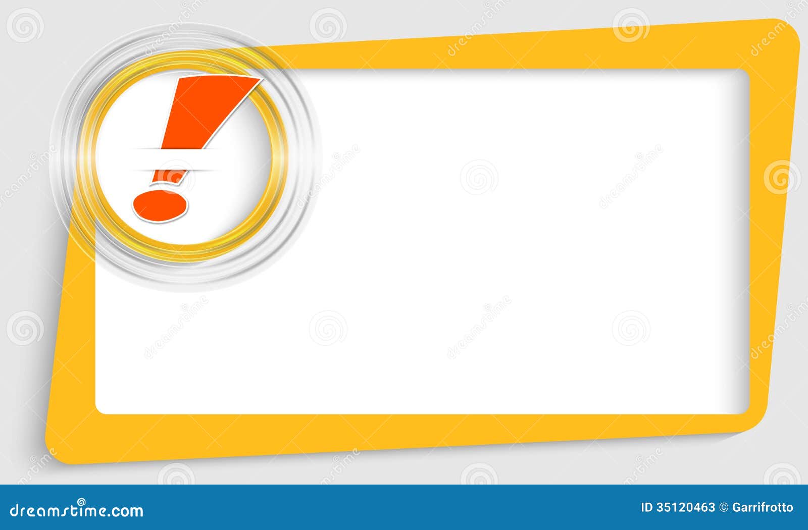 Yellow abstract text frame stock vector. Illustration of effect - 35120463