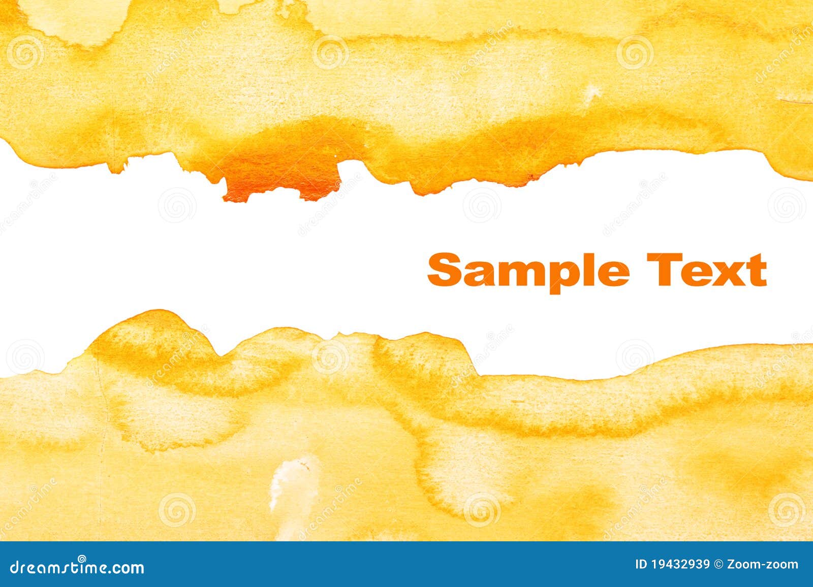 Yellow Abstract Watercolor Background Stock Image - Image of sign ...