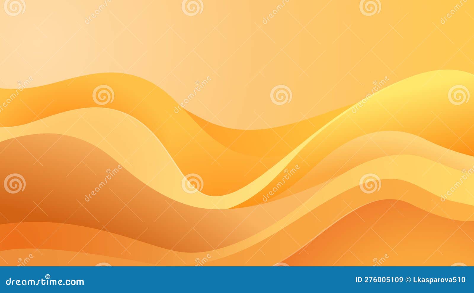 Yellow Abstract Wave Background Stock Vector - Illustration of : 276005109