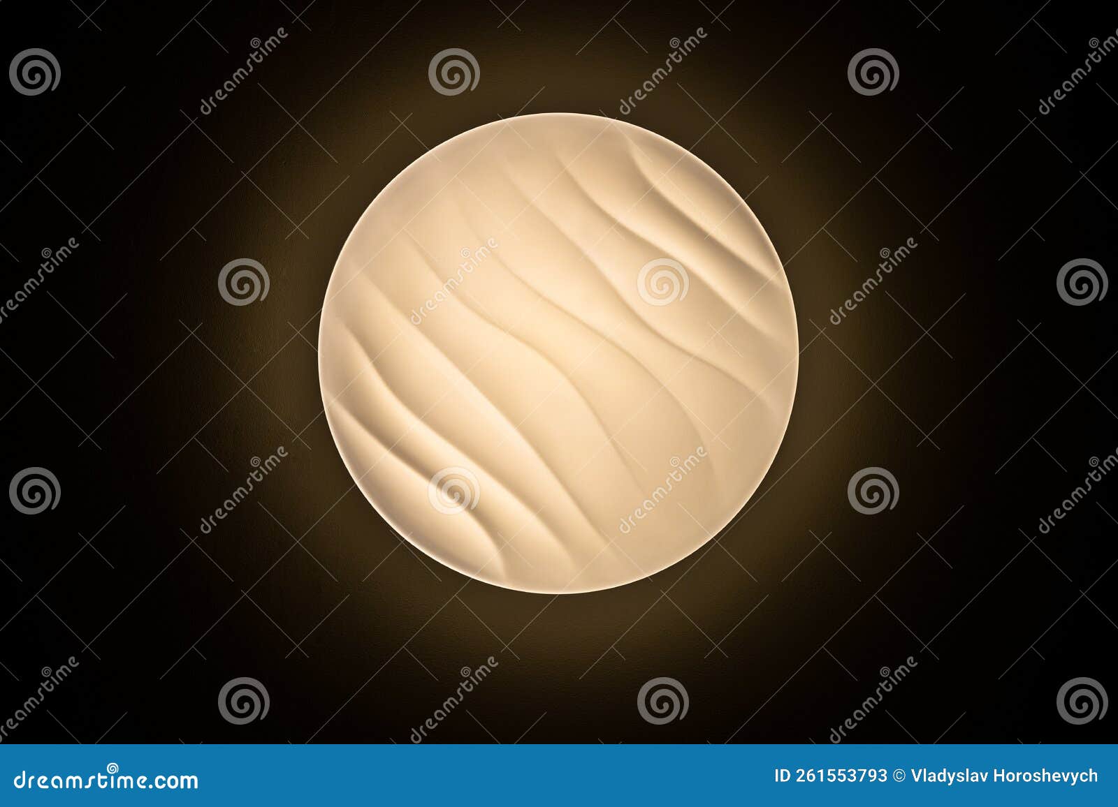Yellow Abstract Waves Texture, Wavy Round Object Stock Image - Image of ...