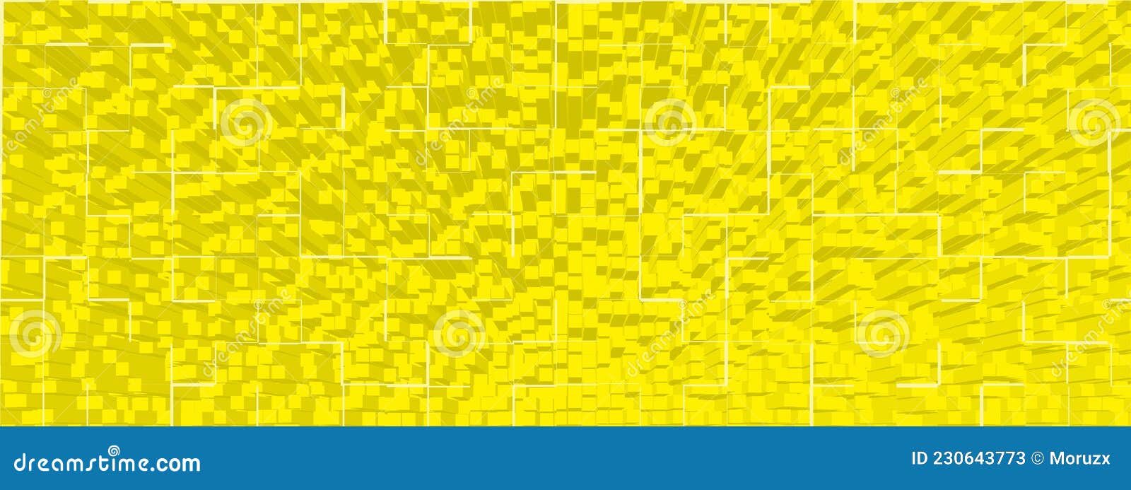 Yellow Abstract Wide Tile Background Stock Vector - Illustration of ...