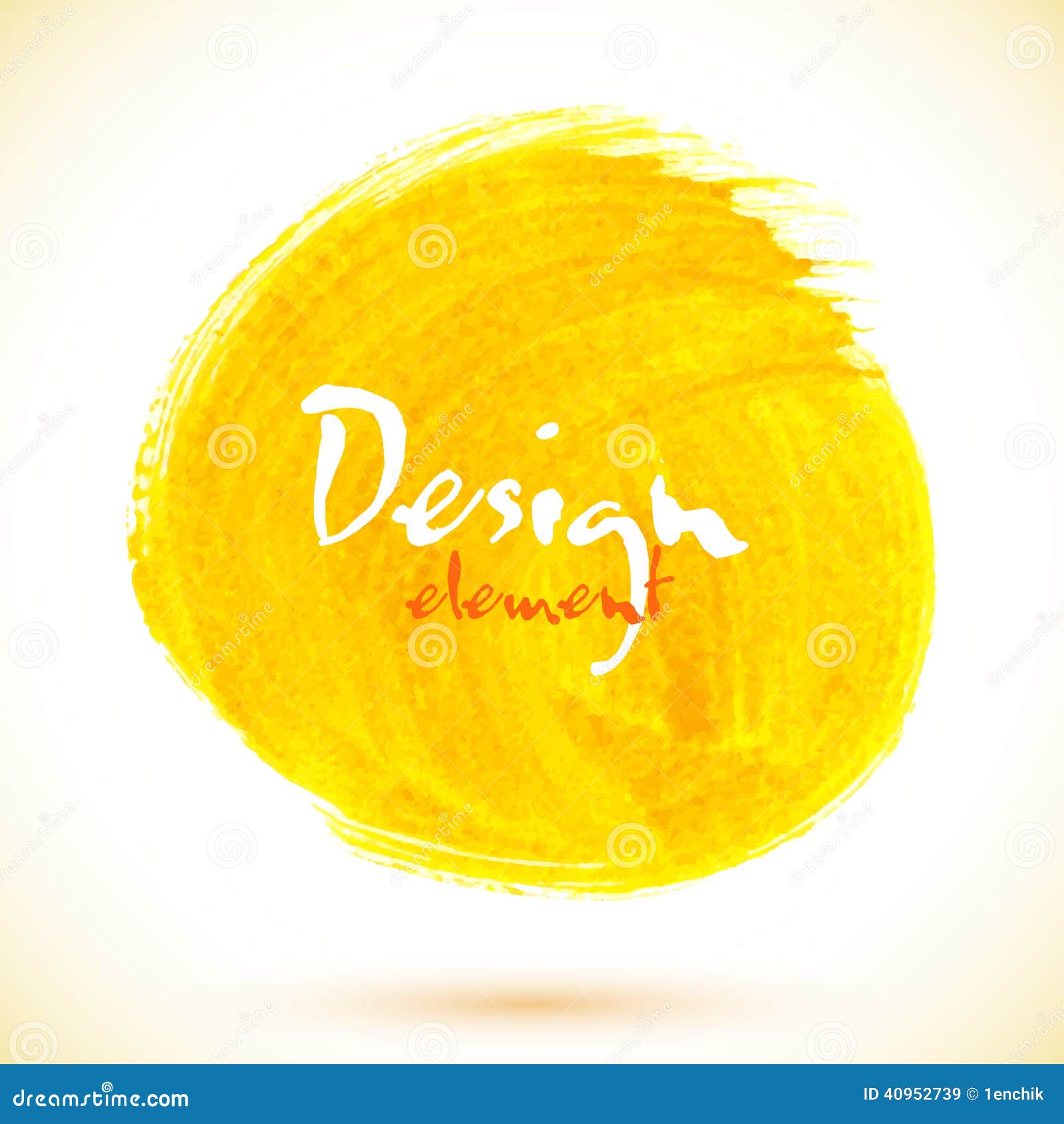 Yellow Acrylic Paint Circle Stock Vector - Illustration of acrylic ...