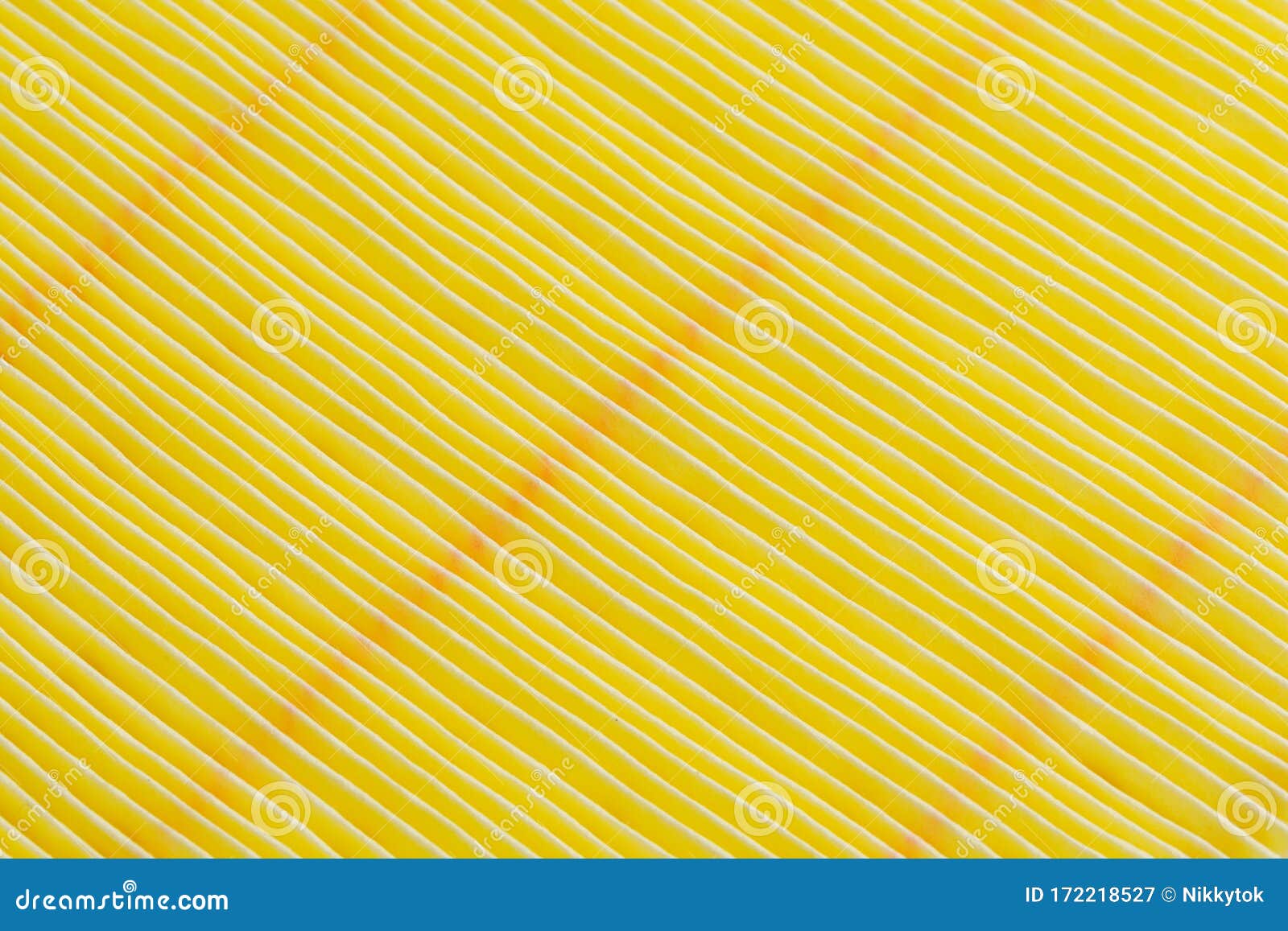 Yellow Air Filter for Car Engine Stock Image - Image of layer, object ...