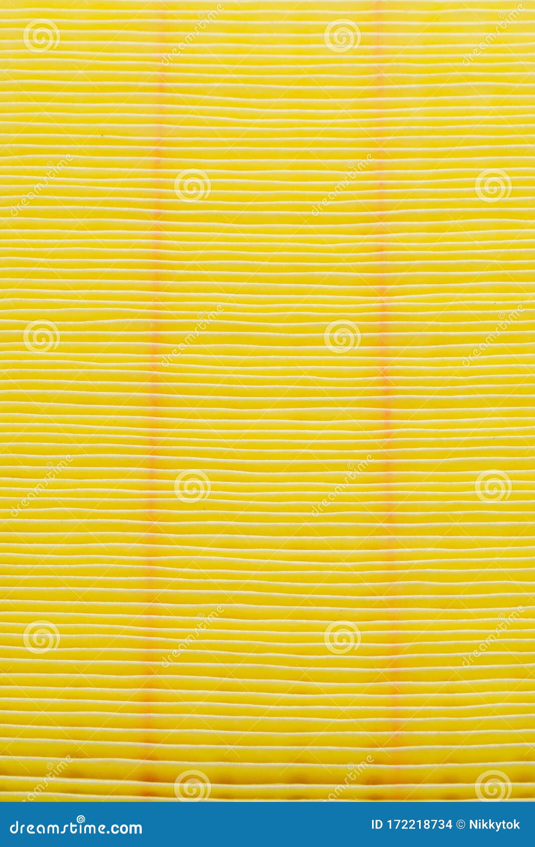 Yellow Air Filter for Car Engine Stock Photo - Image of clean, fiber ...