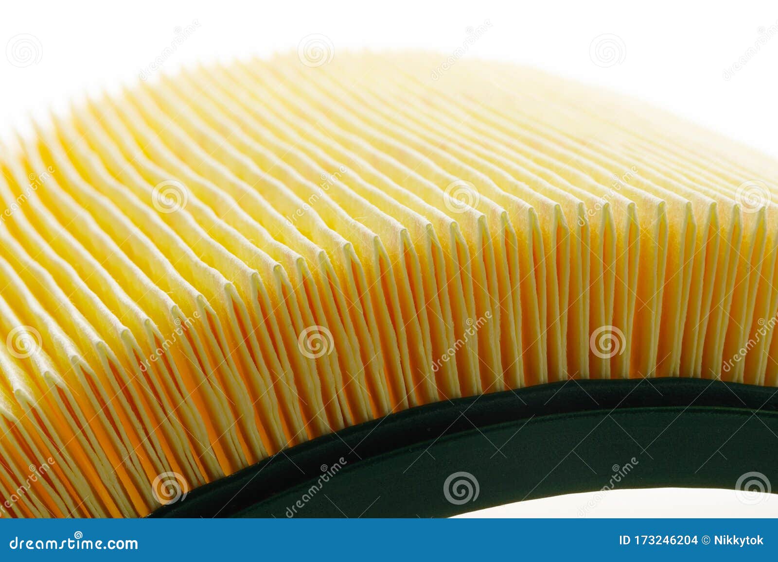 Yellow Air Filter for Car Engine Stock Photo - Image of auto ...