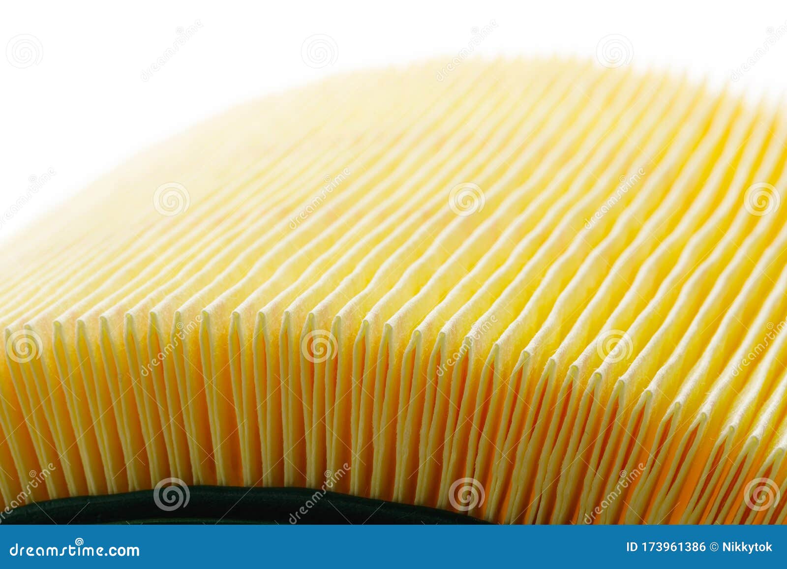 Yellow Air Filter for Car Engine Stock Photo - Image of hvac, detail ...